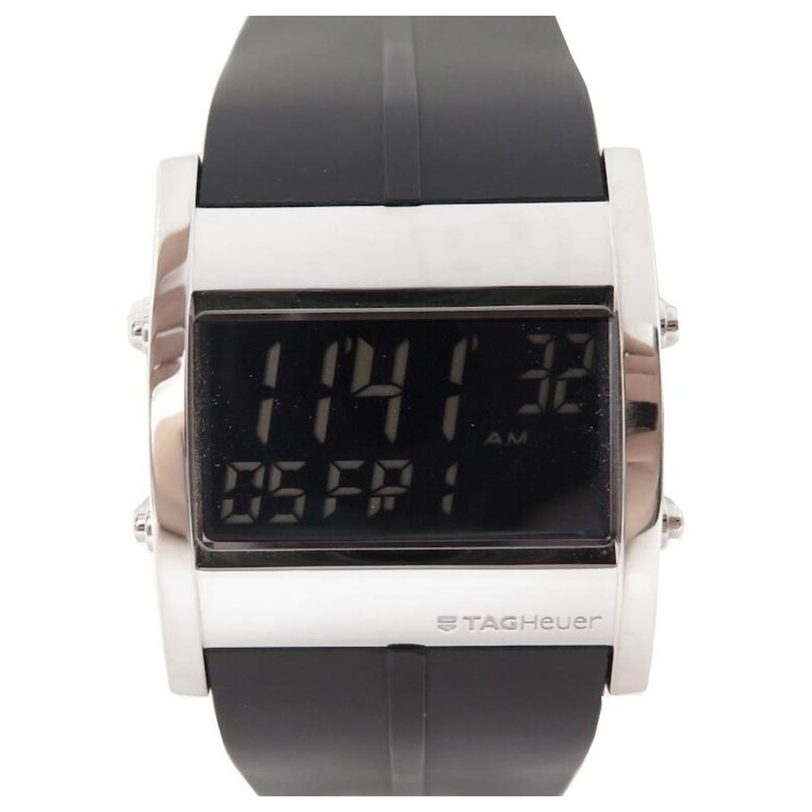 NEW TAG HEUER CS WATCH111F.FC6200 STEEL DIGITAL MICROTIMER 42mm quartz ...