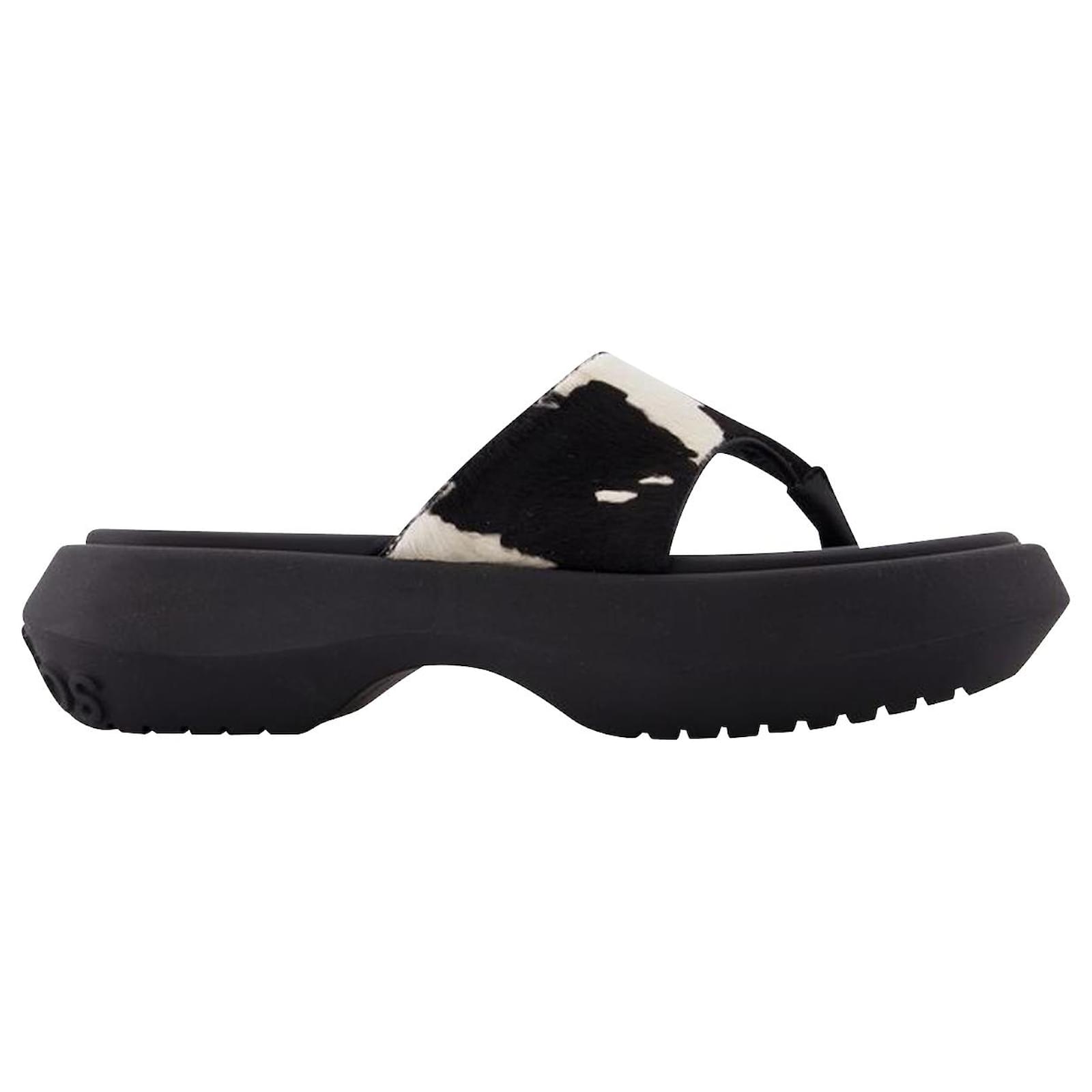 Acne Berry Flip Pony in Black and White Leather Multiple colors ref ...