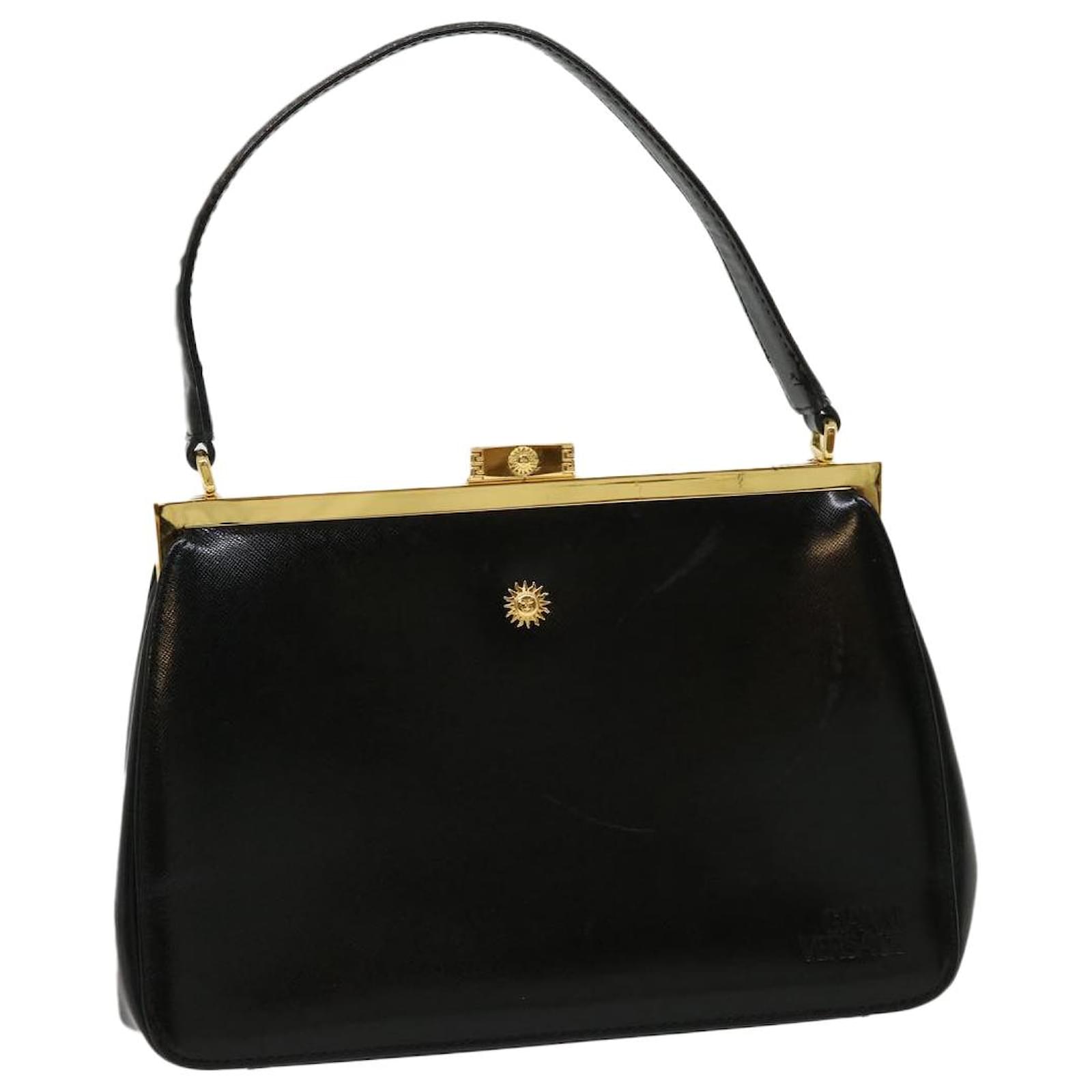 Gianni Versace Shoulder Bag Leather Black Auth gt2740 ref.625202 - Joli ...