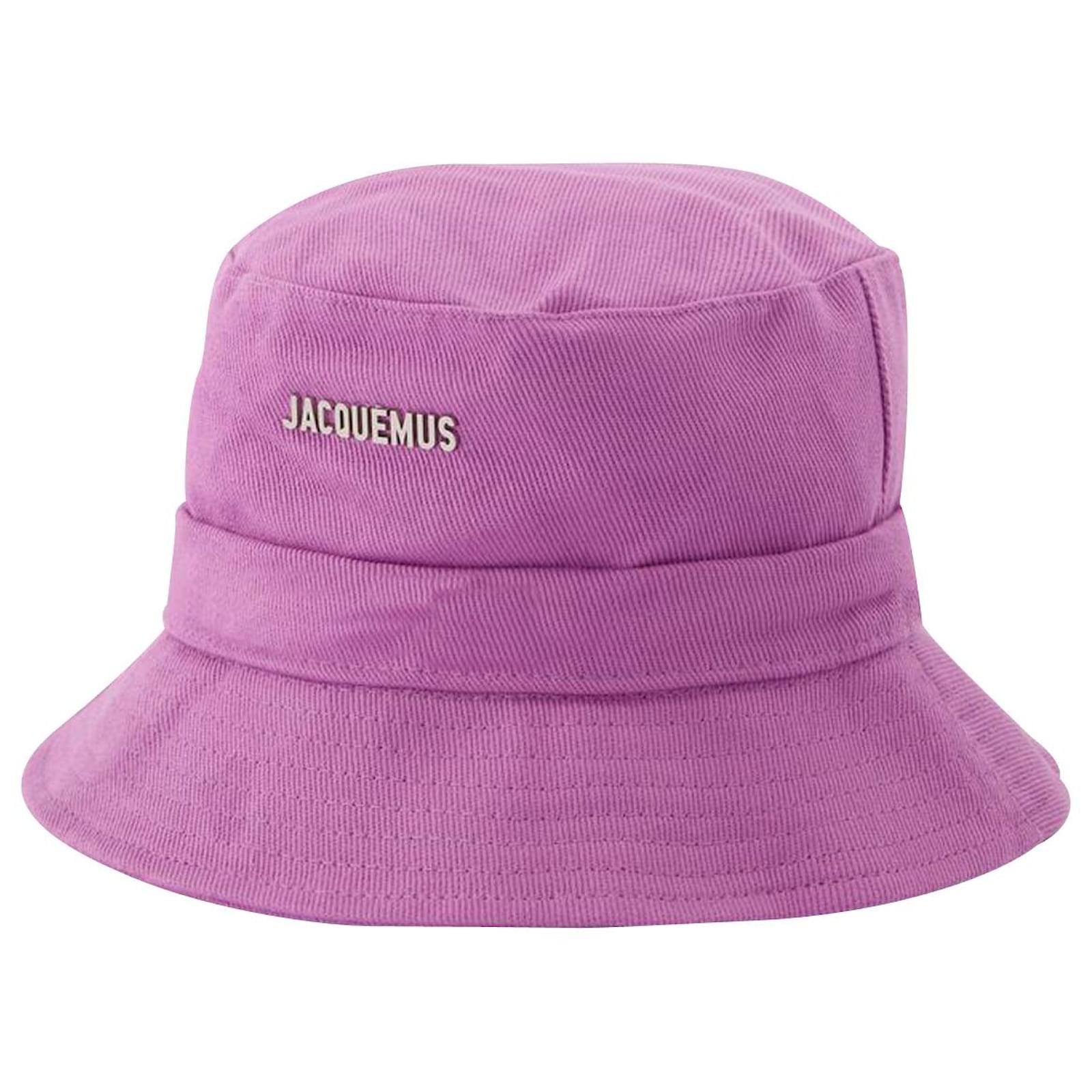 Jacquemus Chapeau Bob Le Bob Gadjo en Toile Violette ref.626383 - Joli ...
