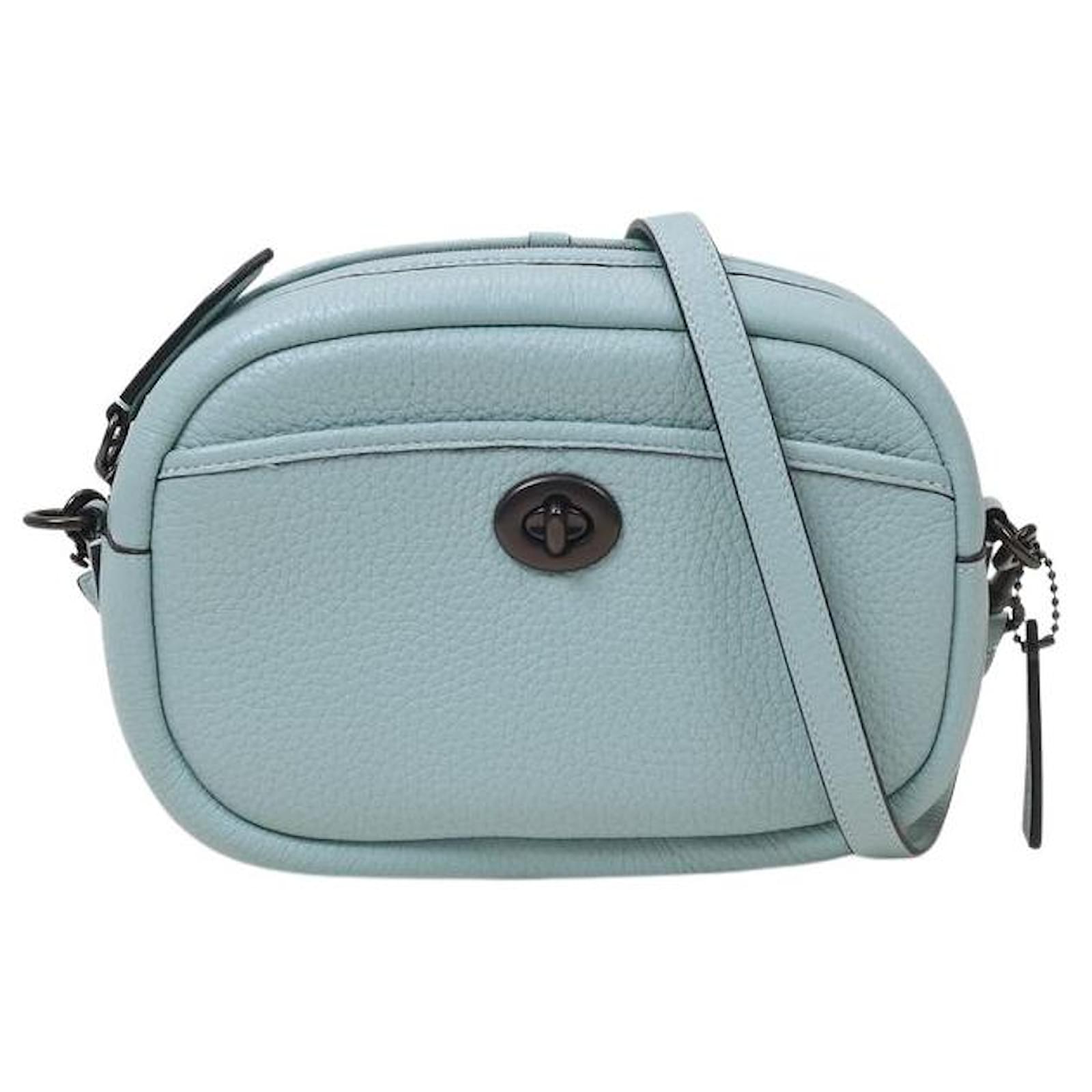 Coach Blue Leather ref.626613 - Joli Closet