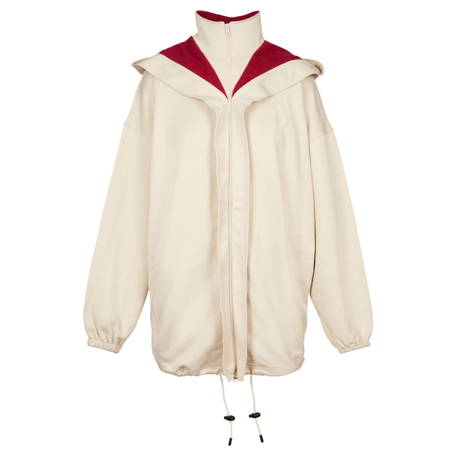 Isabel Marant Isla Logo Windbreaker Jacket White ref.627694 - Joli Closet