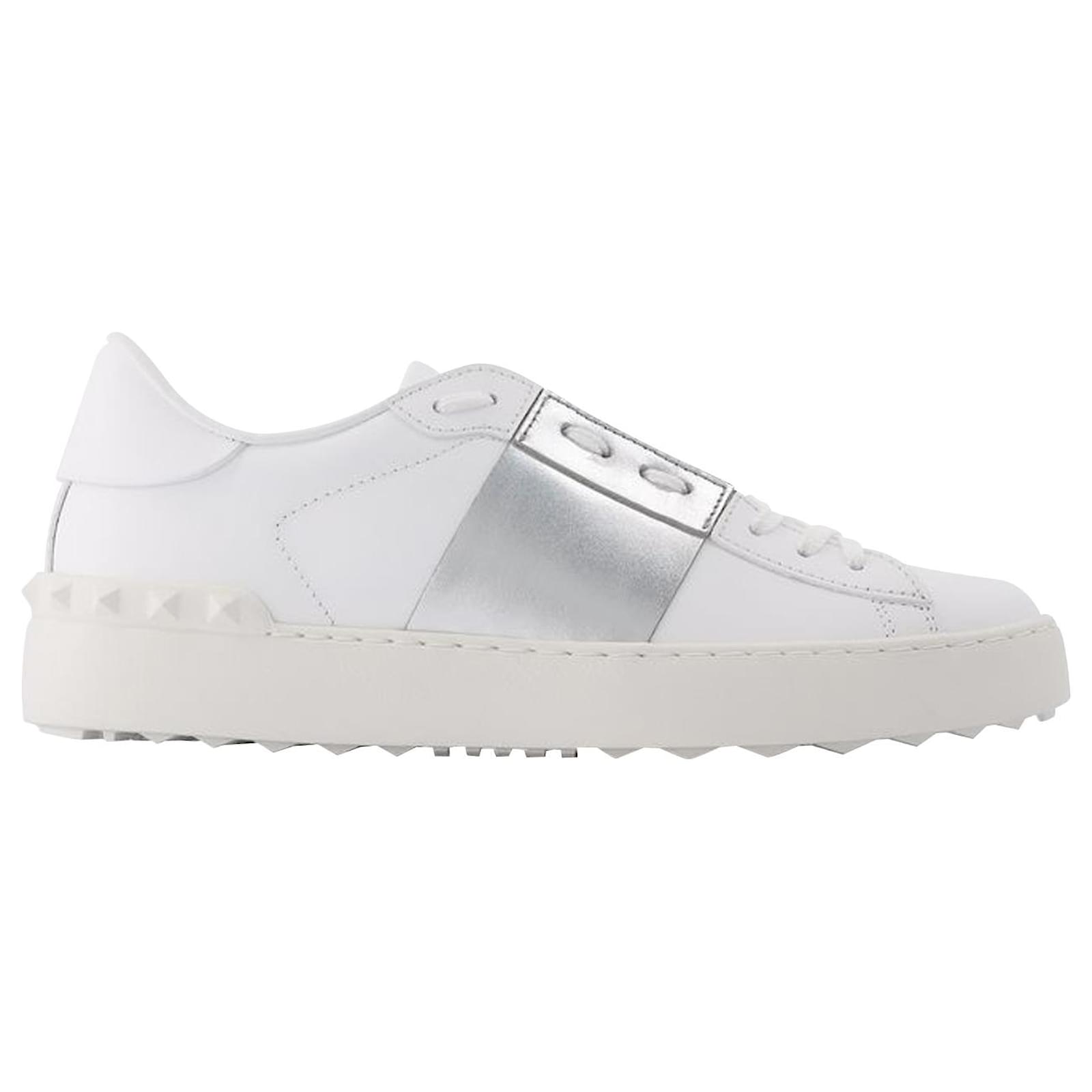 Valentino Garavani Open Sneaker in White Leather Multiple colors ref ...