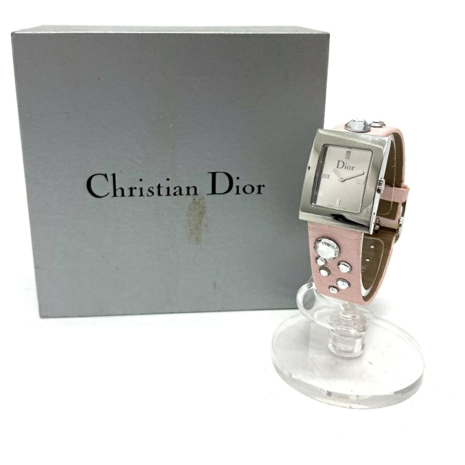 Christian Dior Fine watches Pink Leather ref.629420 - Joli Closet