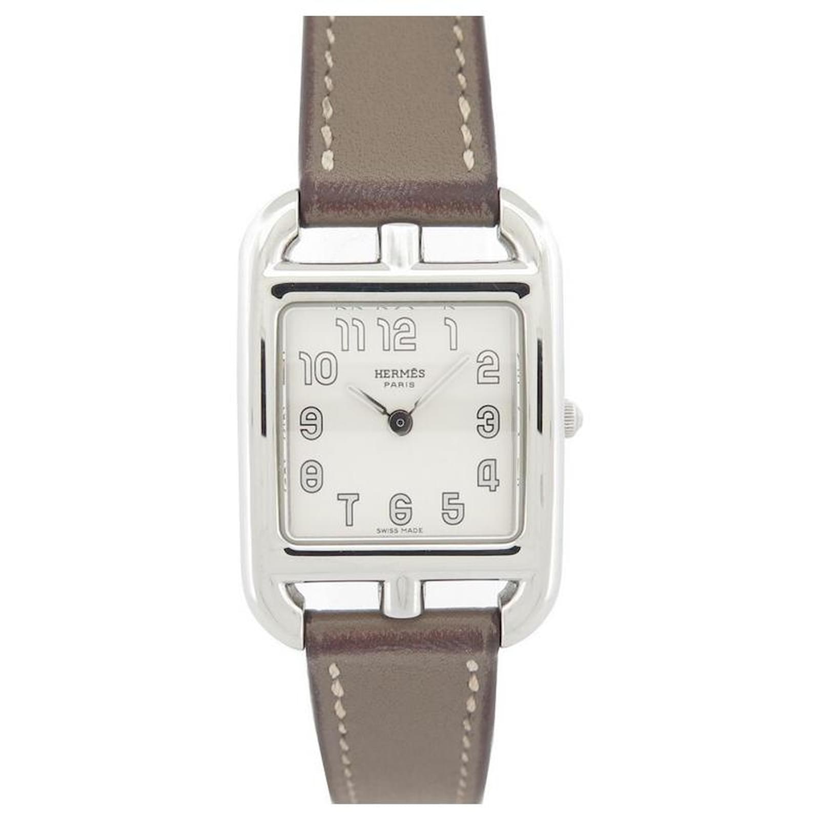 Hermès NEW HERMES CAPE COD PM CC WATCH1.210 ct quartz 23 MM STEEL AND ...