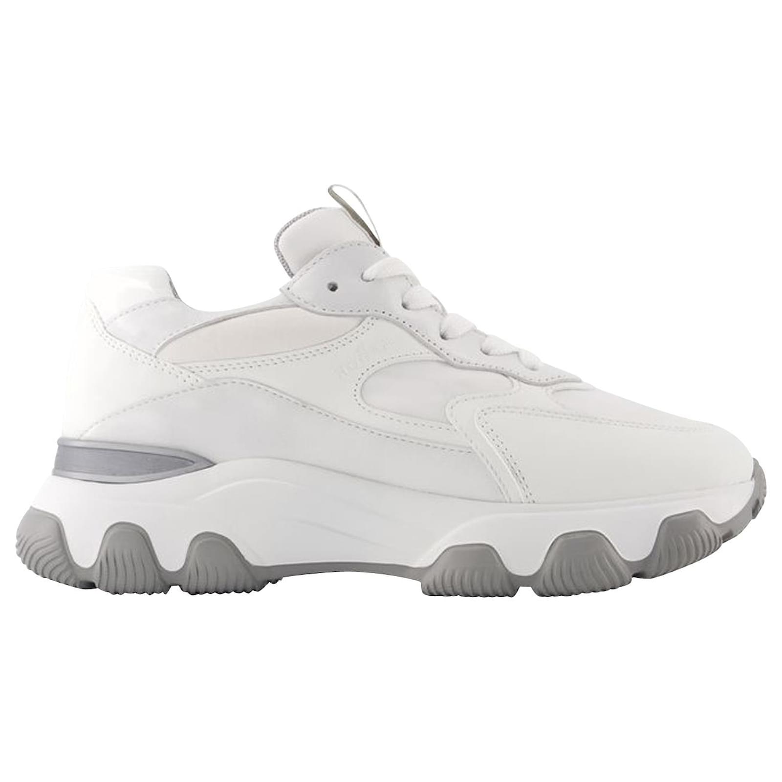 Hogan Hyperactive Allacciato Sneakers in White Leather ref.631268 ...