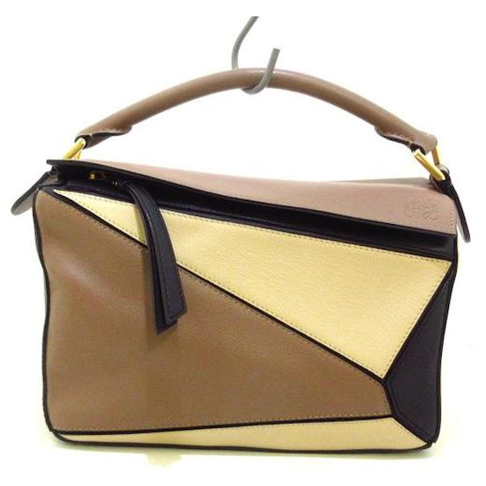 Loewe Sac Puzzle multicolore beige Cuir ref.632025 - Joli Closet