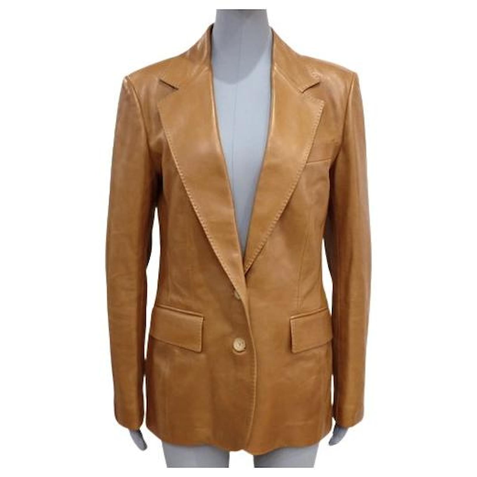 Gucci Jackets Brown Leather ref.634675 - Joli Closet