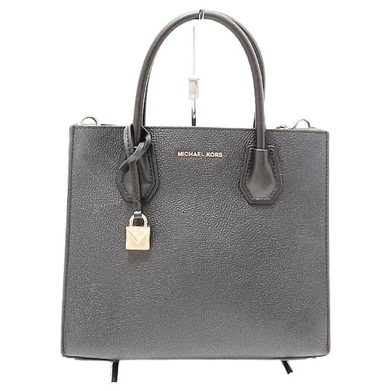 Michael Kors Mercer Black Leather ref.635437 - Joli Closet