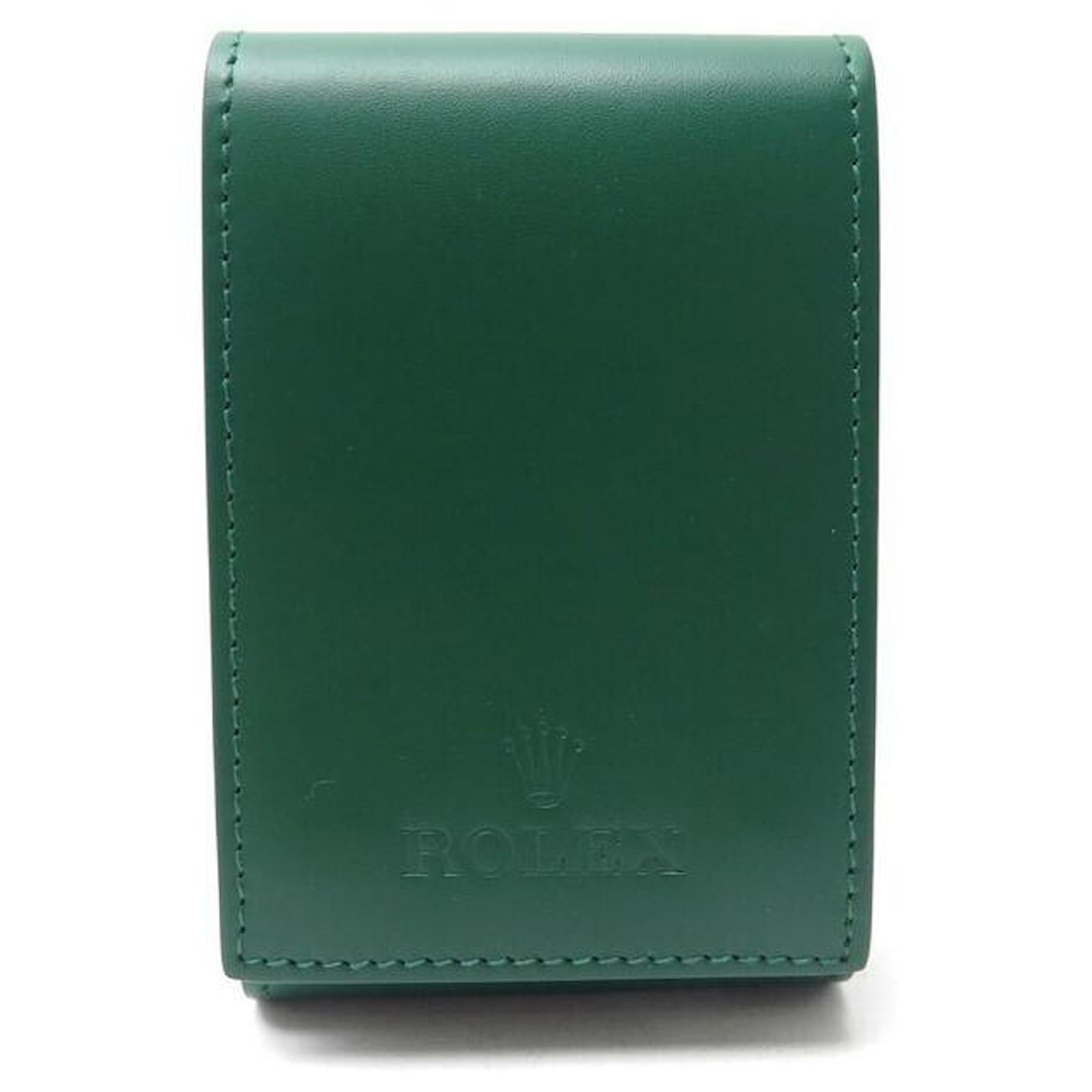 ROLEX GREEN LEATHER TRAVEL CASE DAYTONA DATEJUST WATCH LEATHER TRAVEL ...