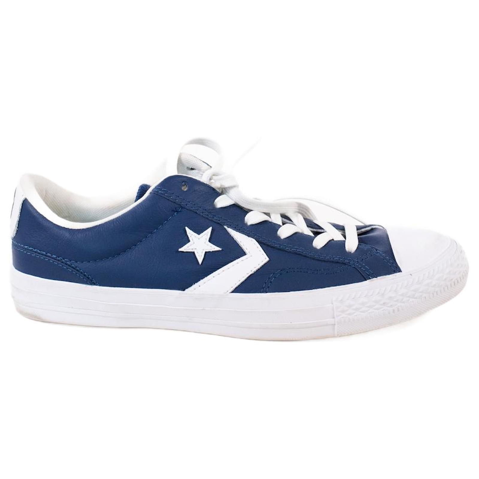 Converse sneakers 40 Blue Leather ref.638635 - Joli Closet