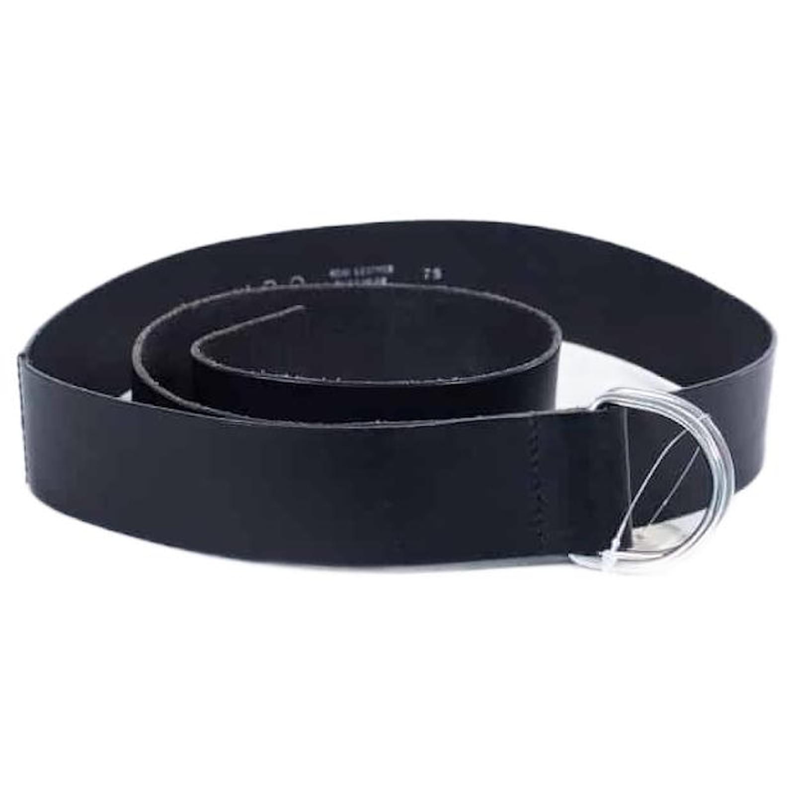 Iron belt 75 Black Leather ref.638663 - Joli Closet