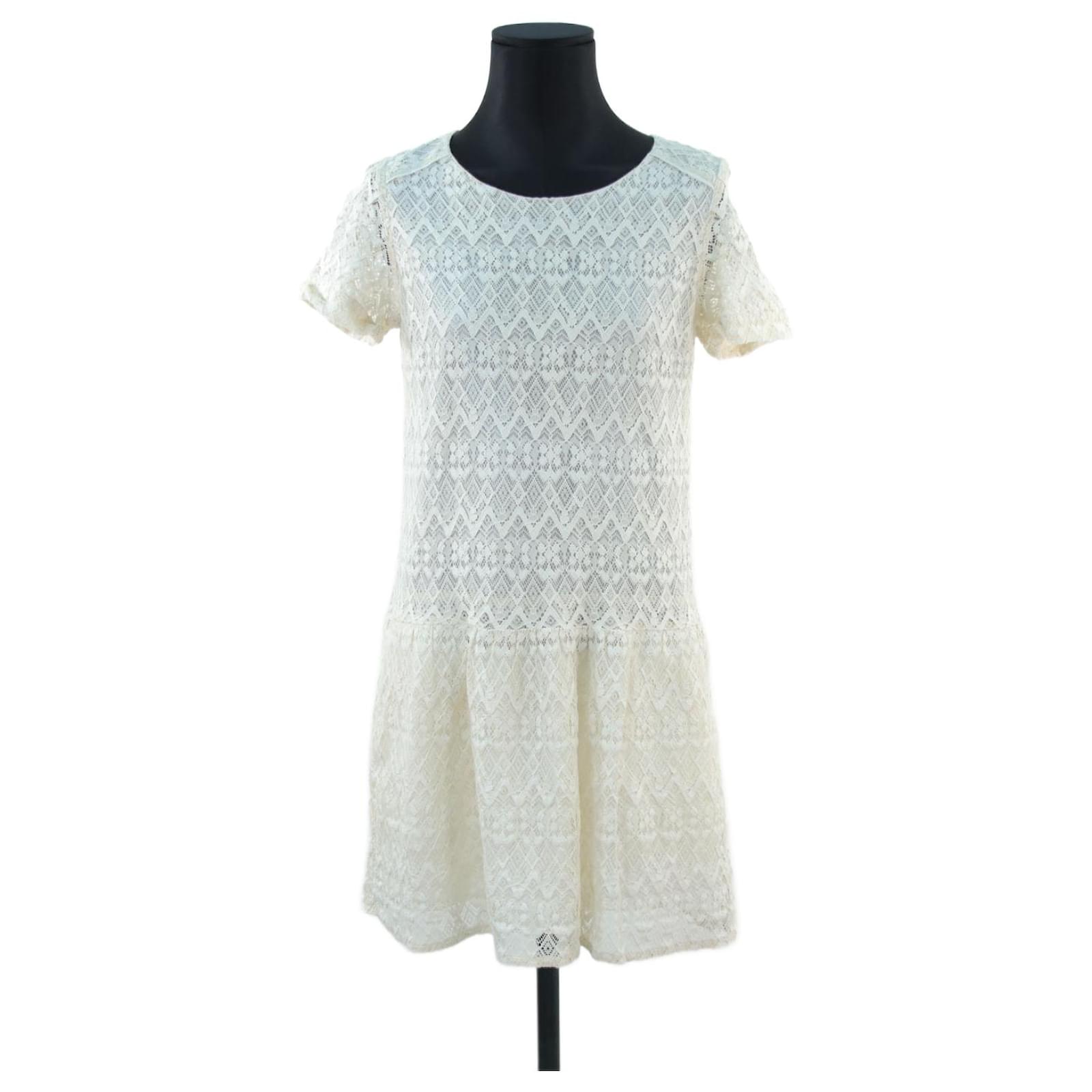 SéZane SEZANE Dress 38 Beige Cotton ref.641594 - Joli Closet