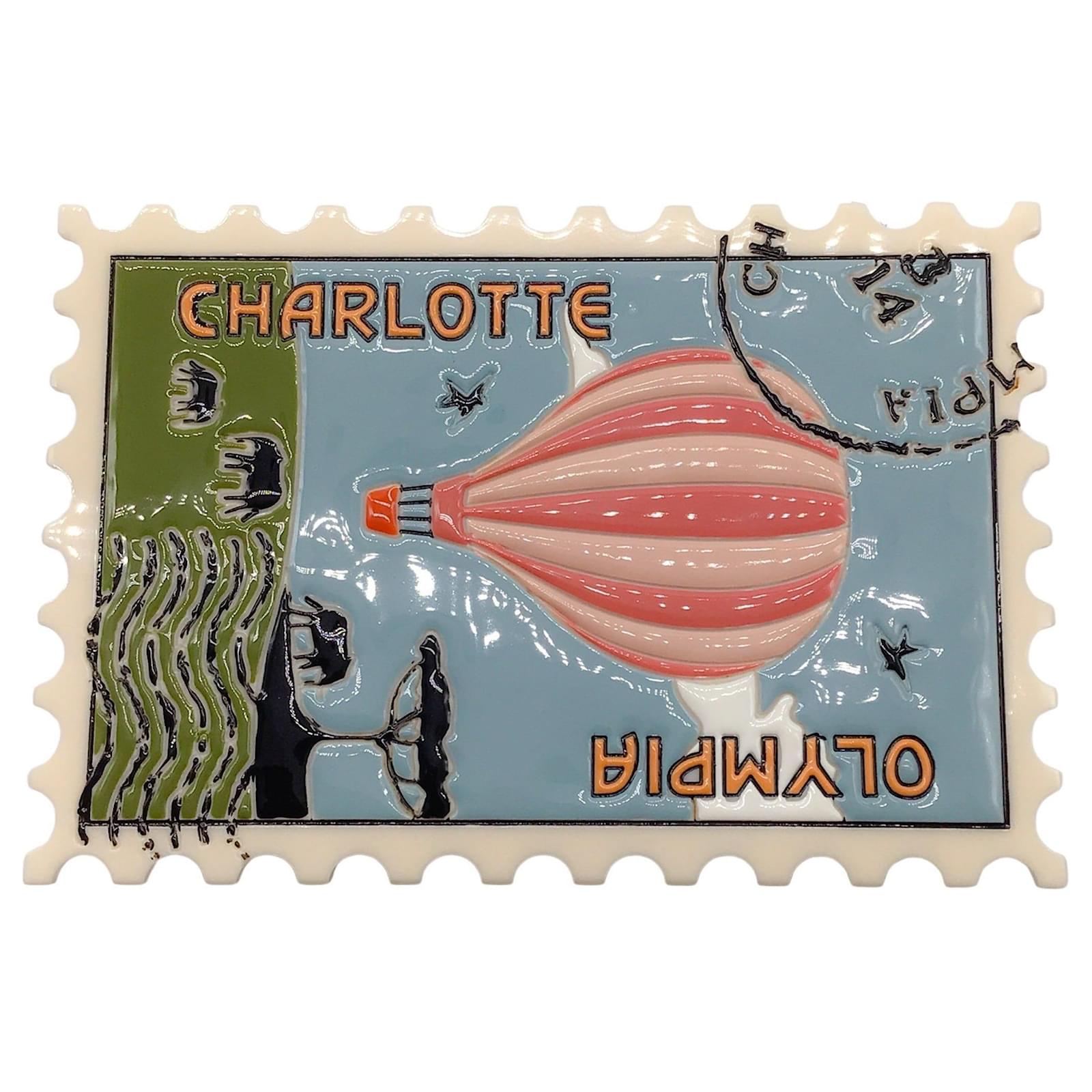 Charlotte Olympia First Class Perspex Ivory Multi Pvc Clutch Leather ...