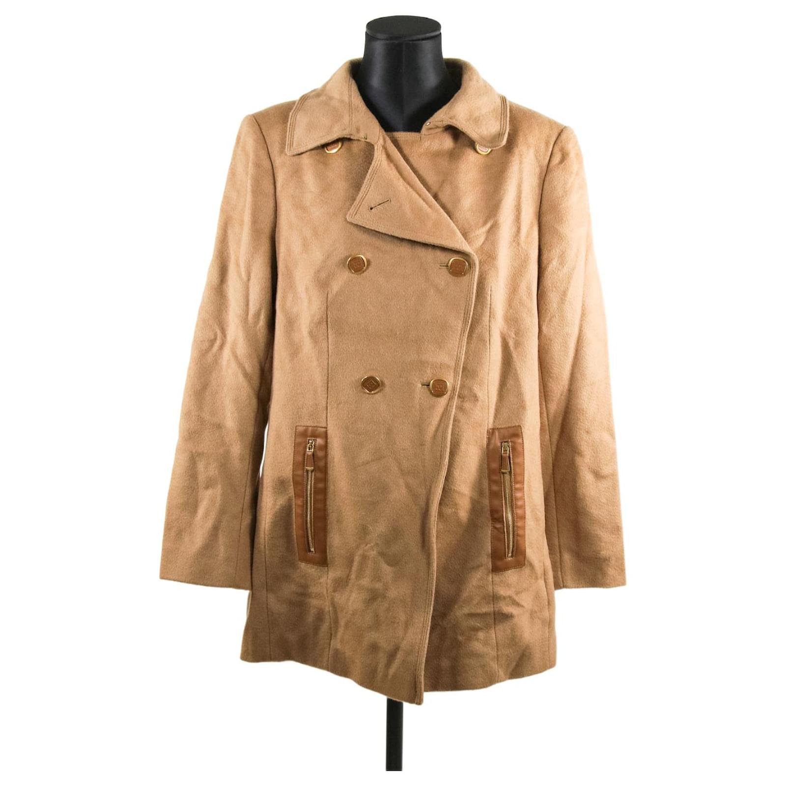 Escada Coat 40 Brown Wool ref.642508 - Joli Closet