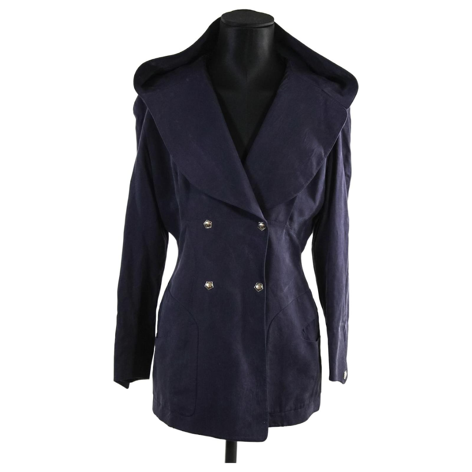 Thierry Mugler jacket 38 Blue ref.642928 - Joli Closet