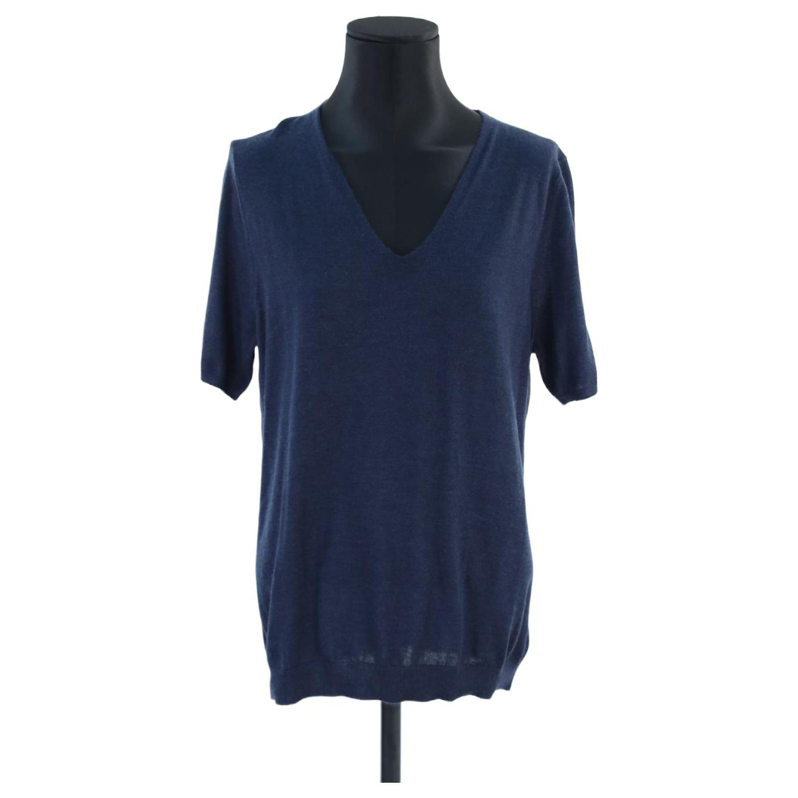 Eric Bompard sweater XL Blue Cashmere ref.644074 - Joli Closet