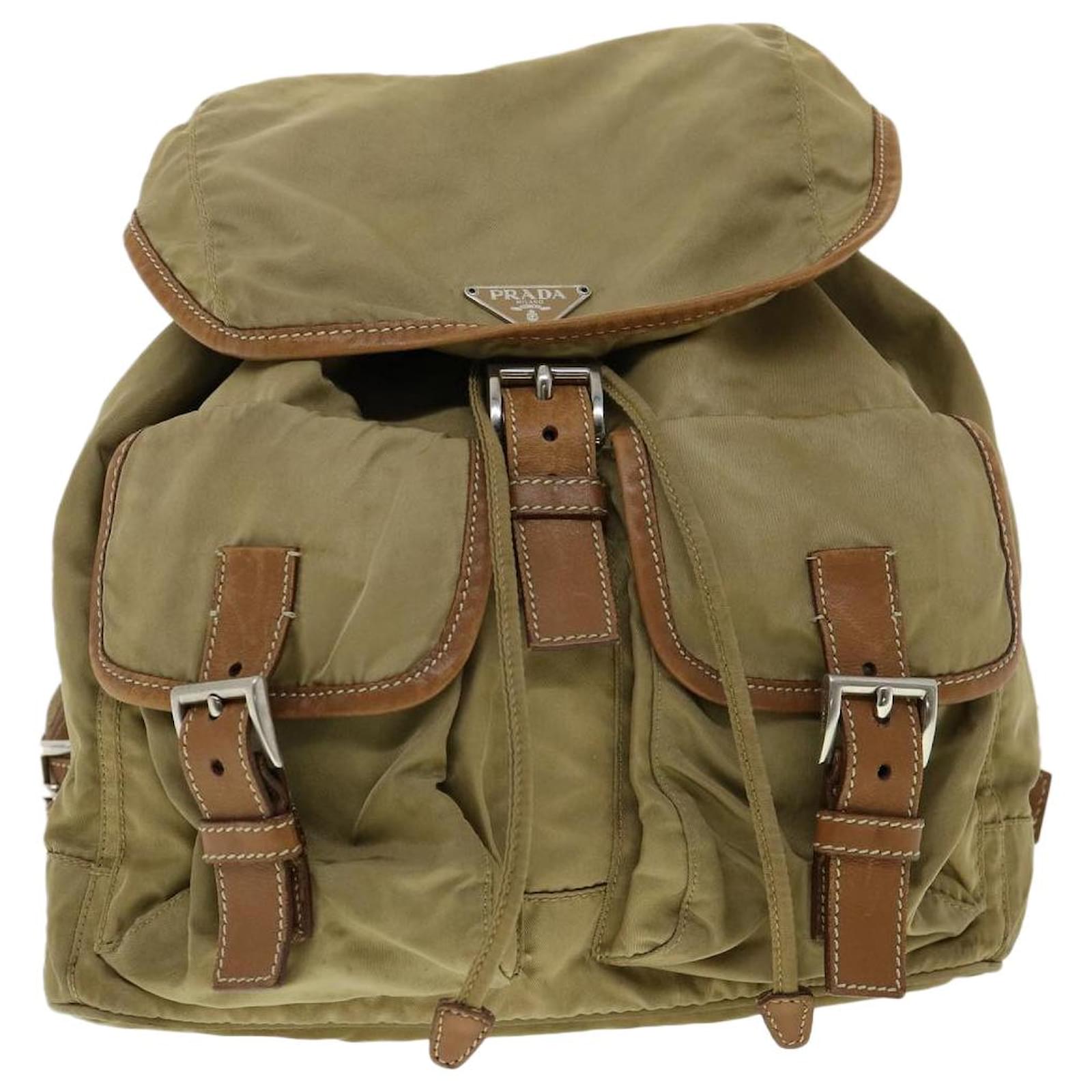 Prada Khaki Synthetic ref.646962 - Joli Closet