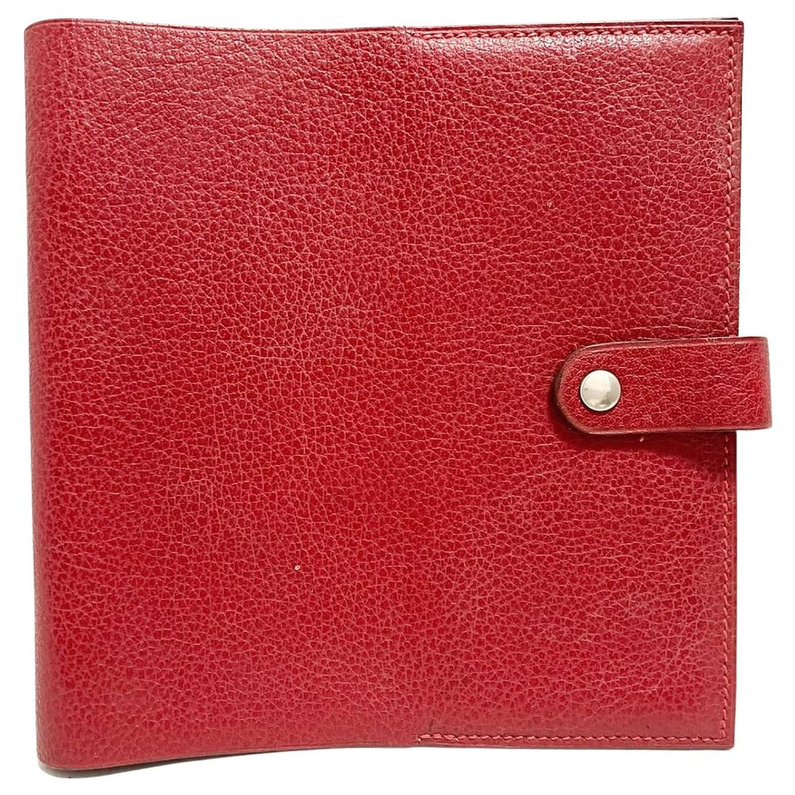 Hermès agenda cover Red Leather ref.647016 - Joli Closet