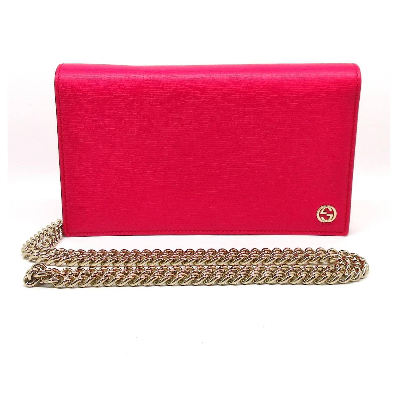 Gucci Interlocking G Pink Leather ref.648709 - Joli Closet