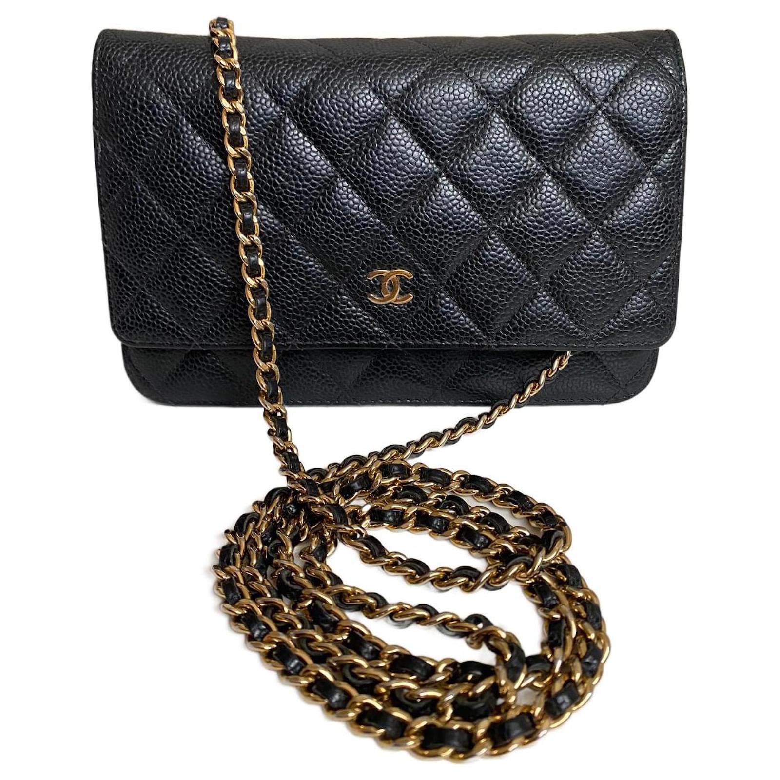 Chanel WOC Black Leather ref.635328 - Joli Closet