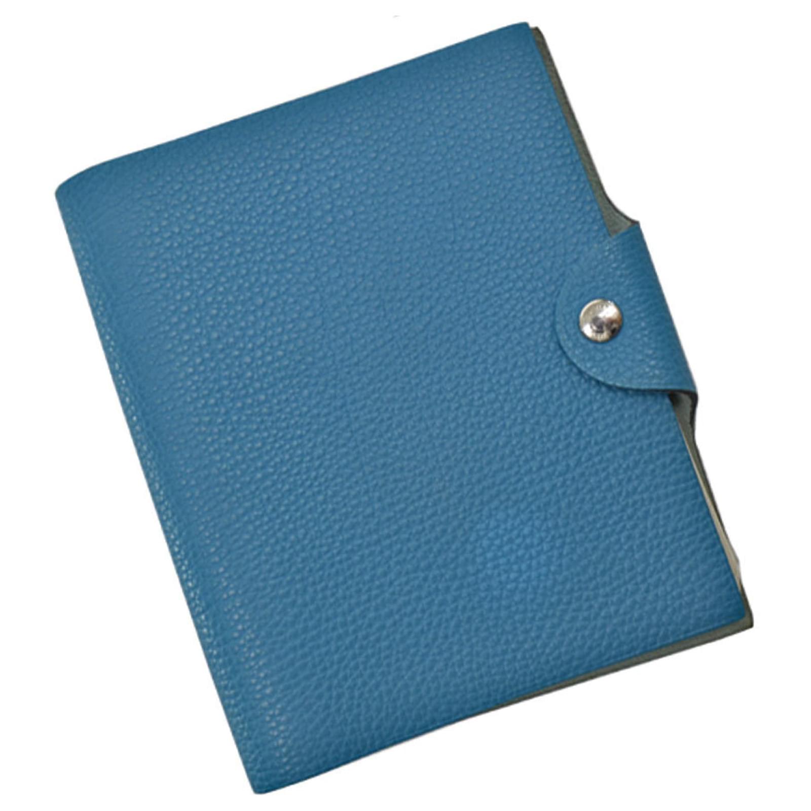 Hermès agenda cover Blue Leather ref.649419 - Joli Closet