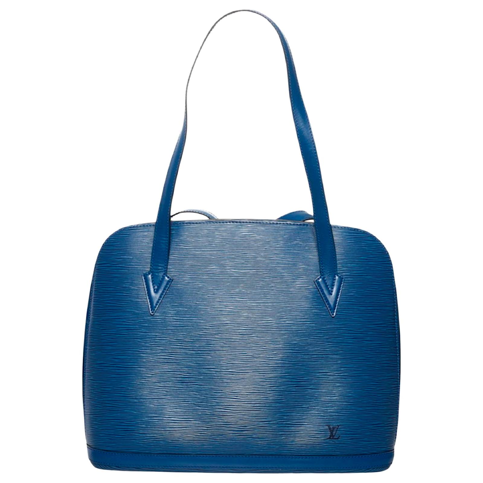 Louis Vuitton Lussac Cuir Bleu ref.649620 - Joli Closet
