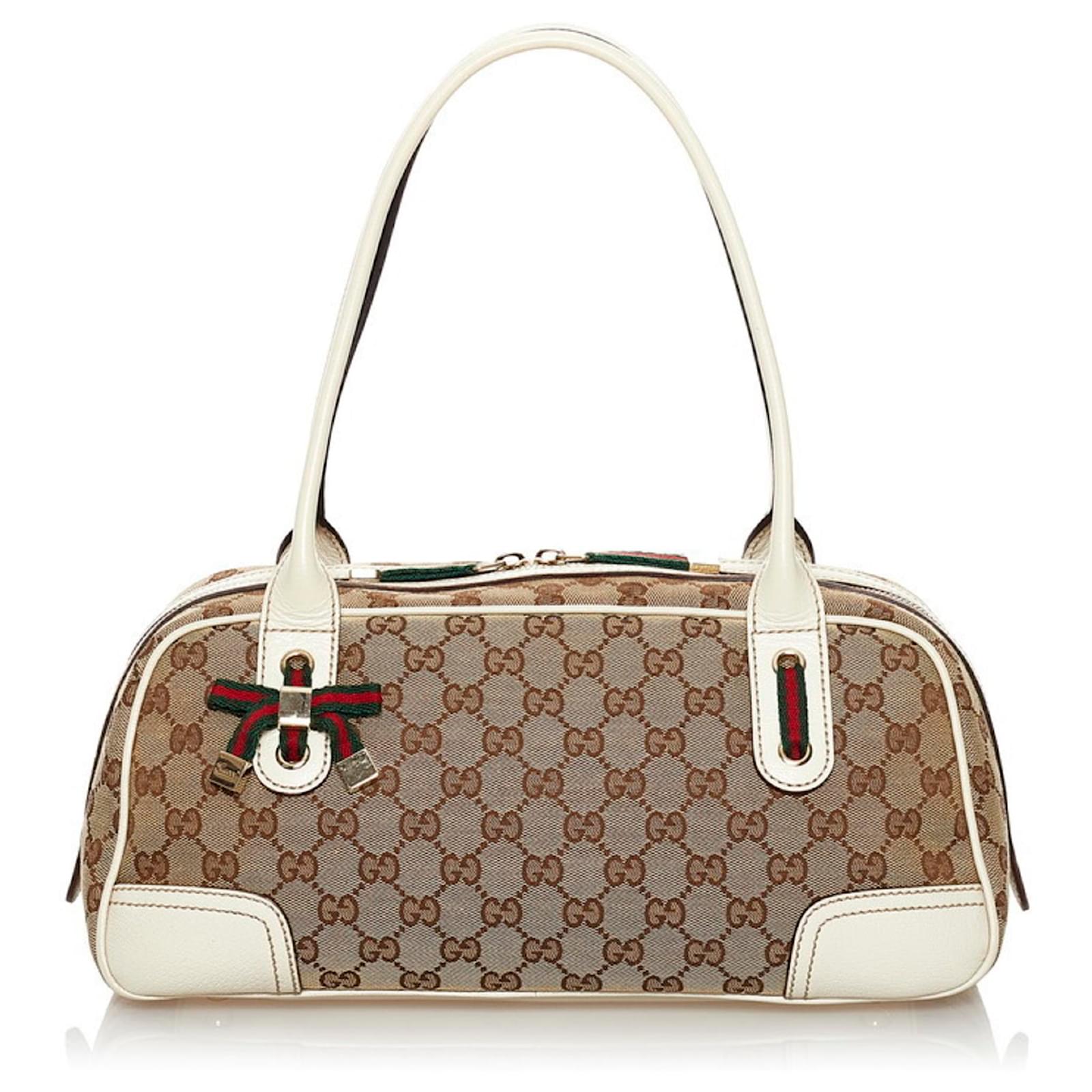 Gucci Princy Toile Beige ref.649735 - Joli Closet
