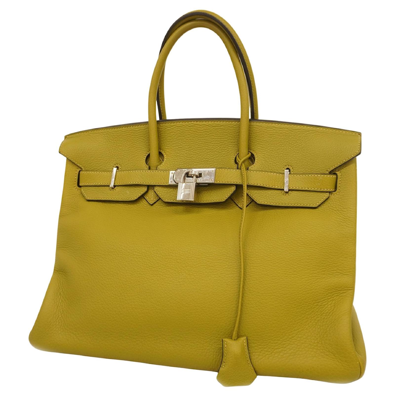 Hermès HERMES BIRKIN 35 Green Leather ref.649938 - Joli Closet