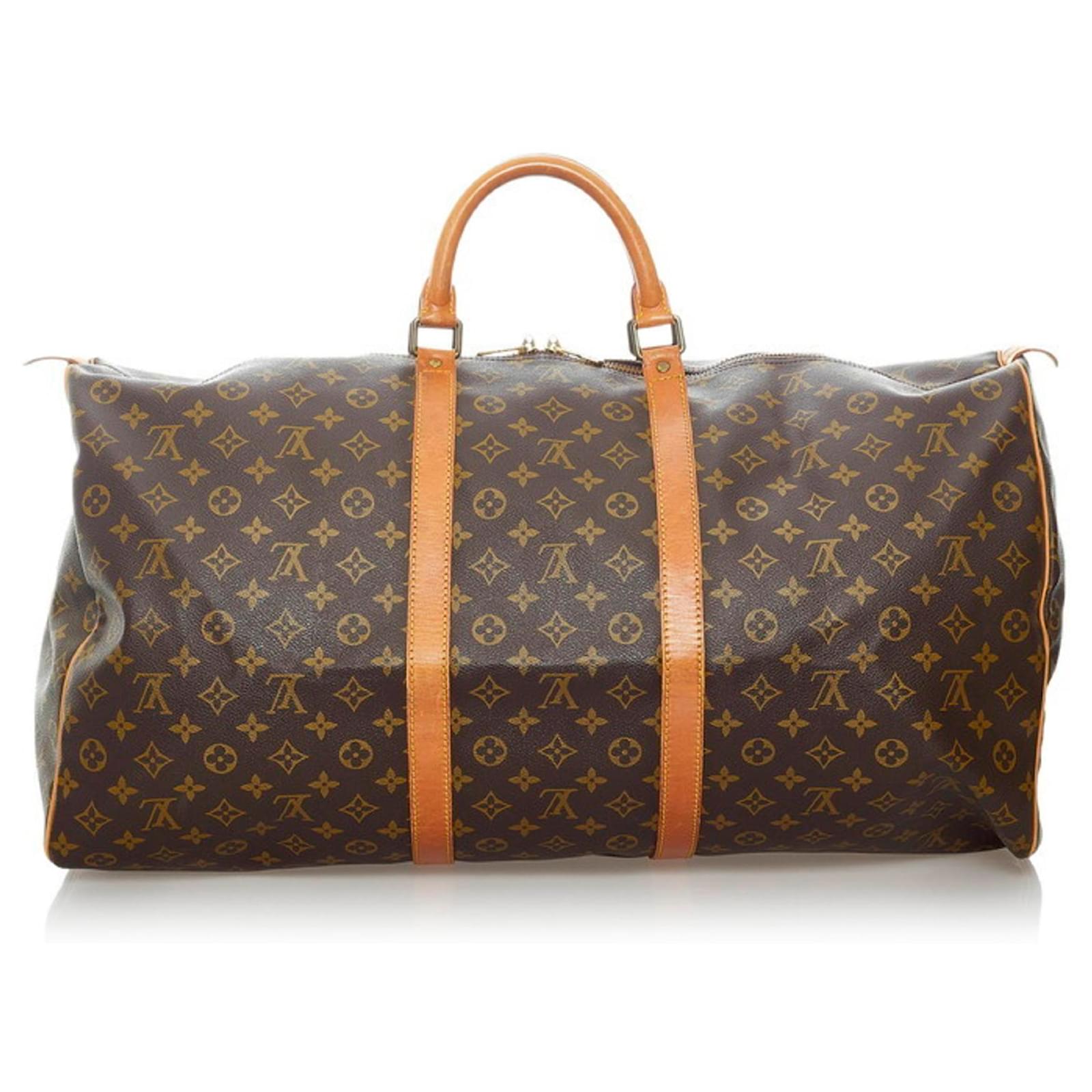 Louis Vuitton Keepall 60 Brown Cloth ref.649984 - Joli Closet