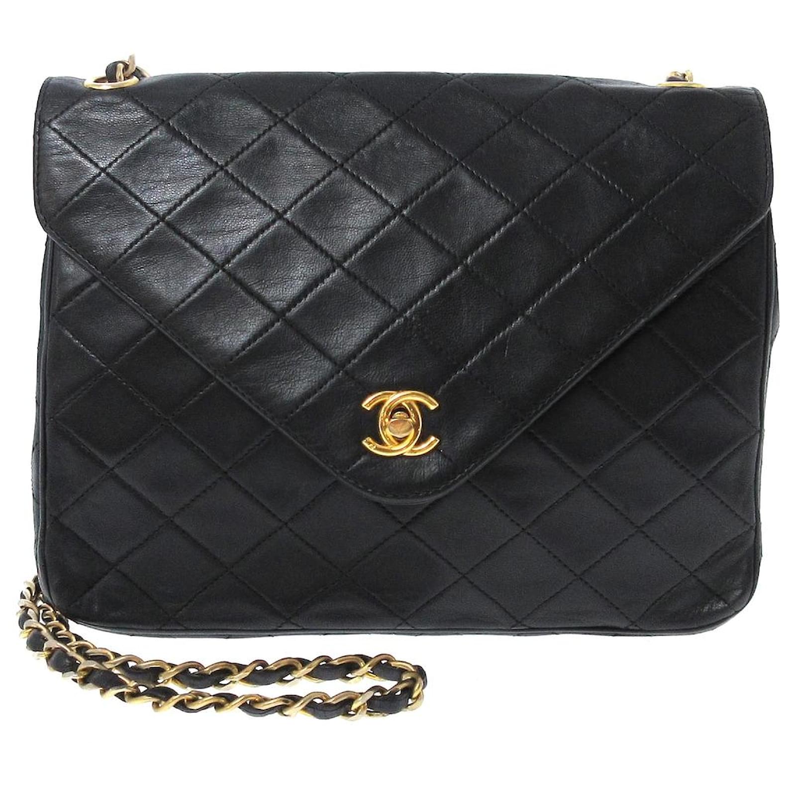 Chanel Matrasse Black Leather ref.650832 - Joli Closet