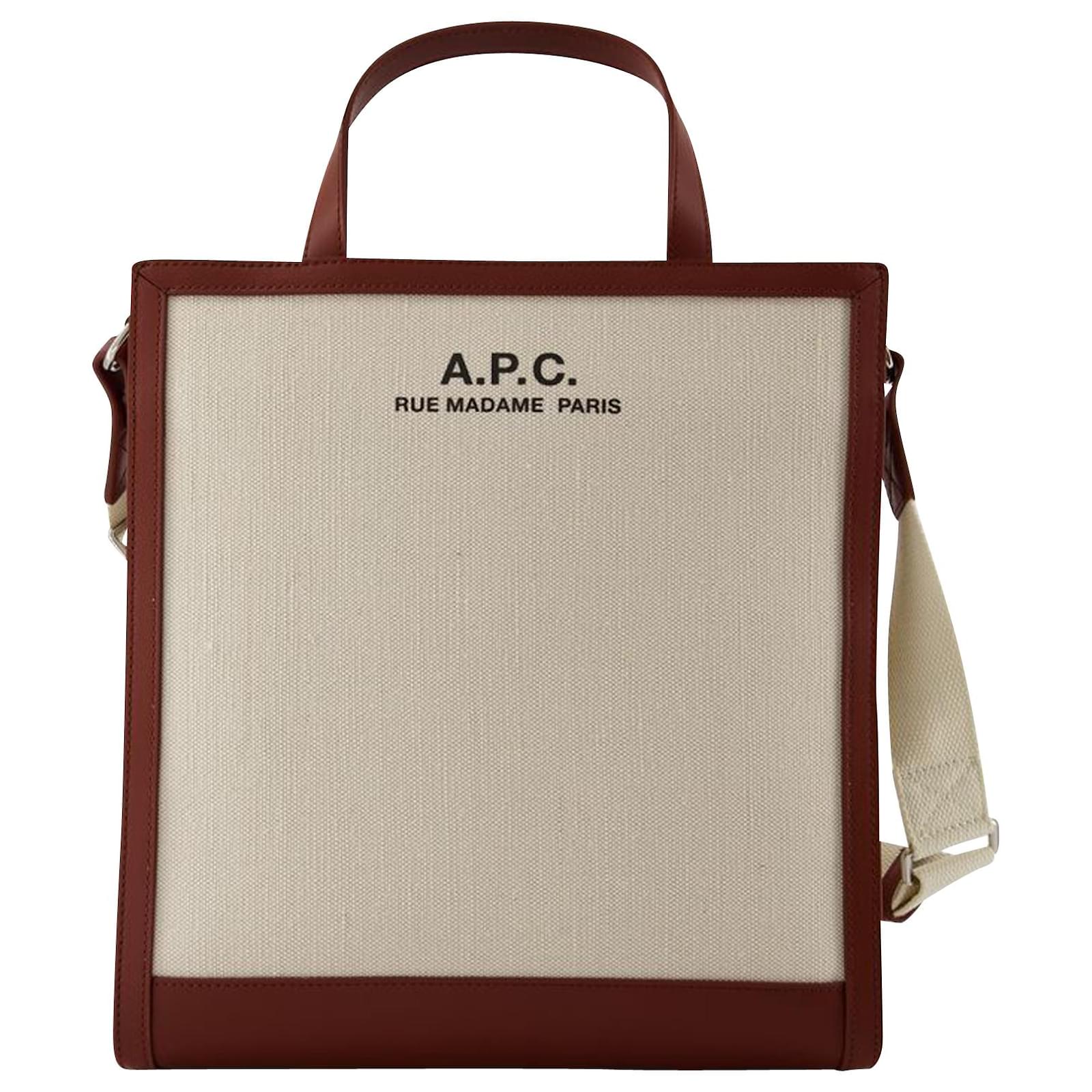 Apc Camille Tote aus beiger Baumwolle Leinwand ref.650926 - Joli Closet