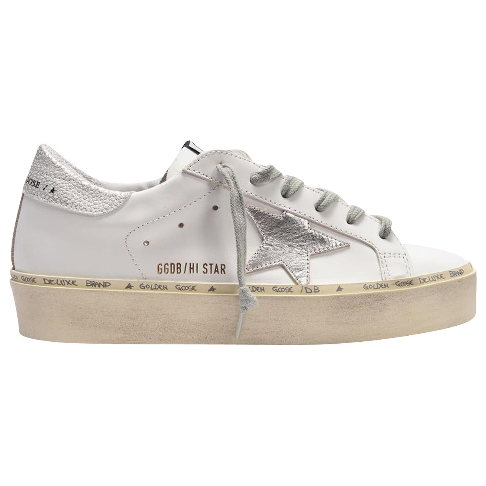 Golden Goose Deluxe Brand Hi Star Sneakers in White/Multicolored ...