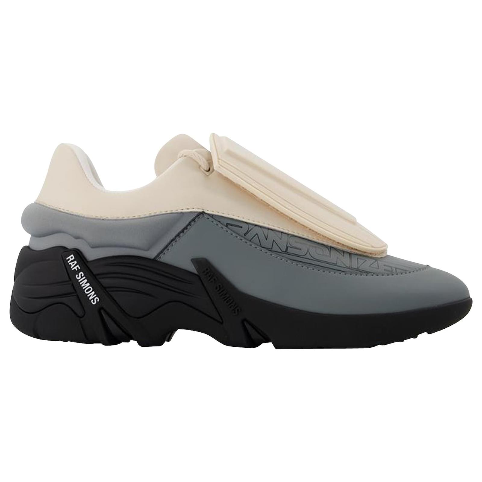 Raf Simons Antei Sneakers in Ivory and Grey Leather Multiple colors ref ...