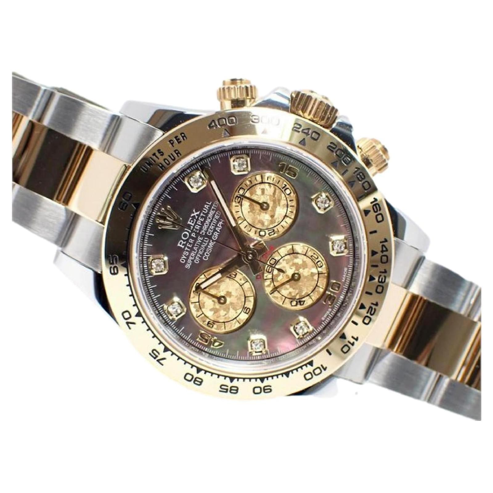 Carcasa negra ROLEX Daytona 8P diamante 18Combinación KYG 116503NG ...