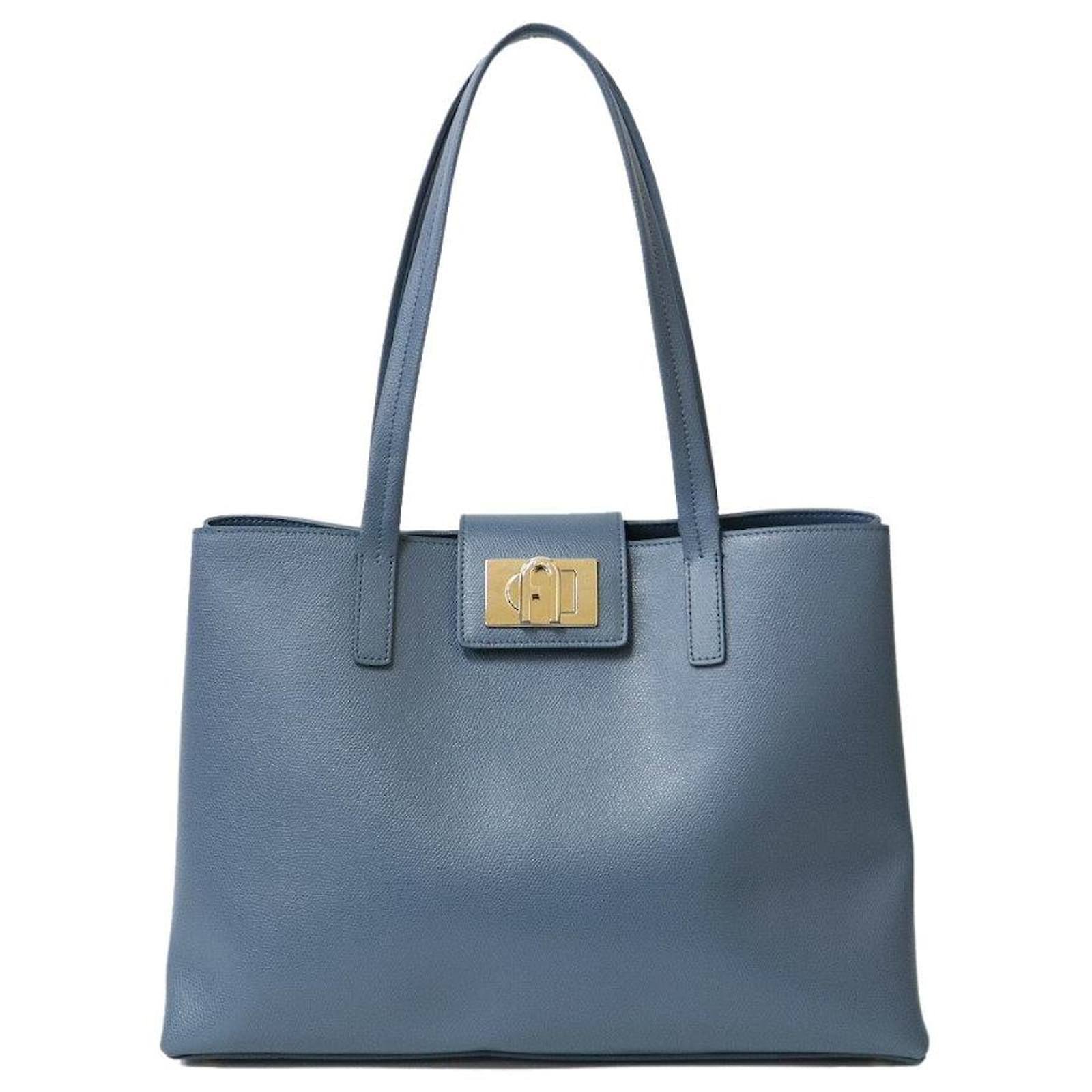 Furla Blue Leather ref.652381 - Joli Closet