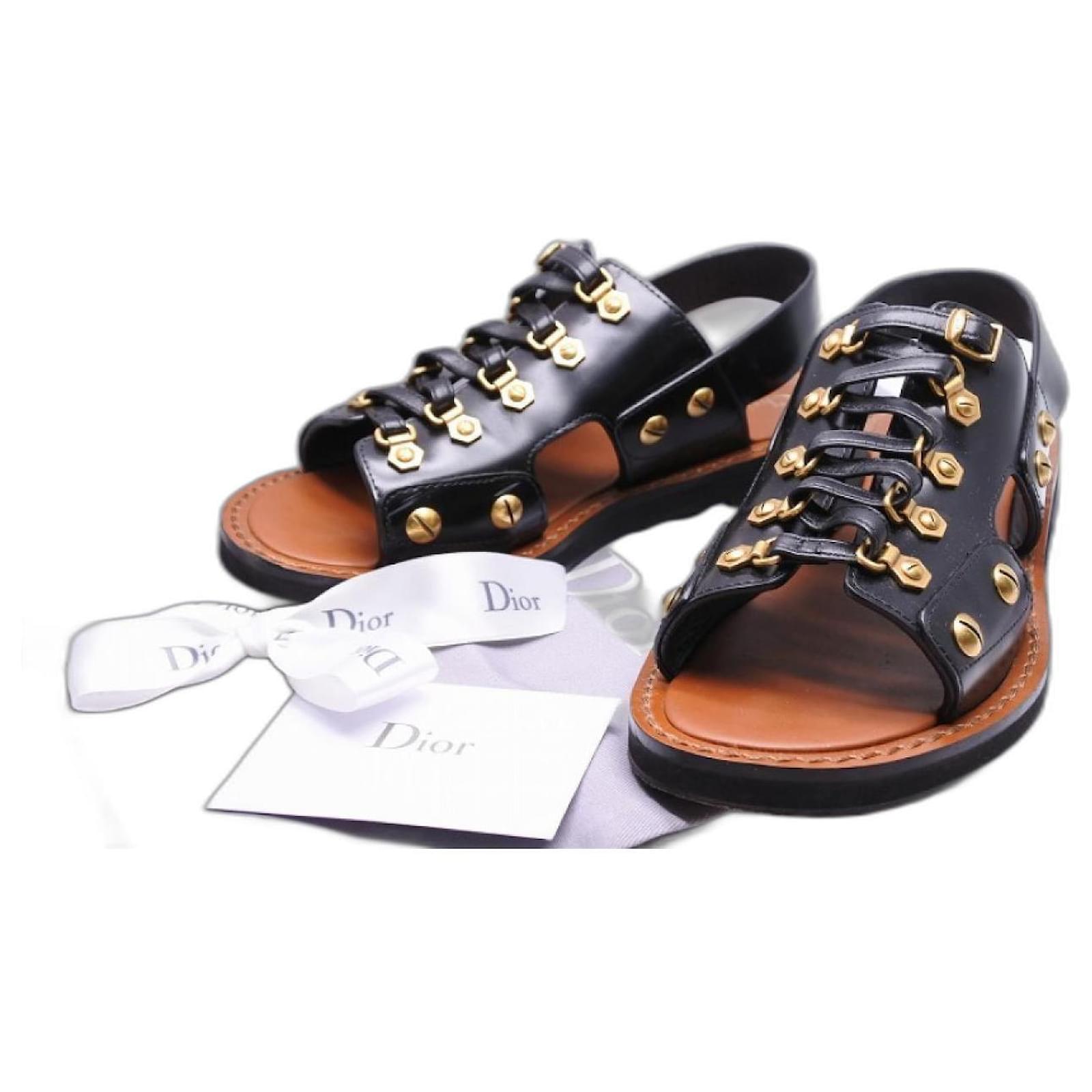 *[Christian Dior] Christian Dior sandales ja'dior wildior cuir de veau ...