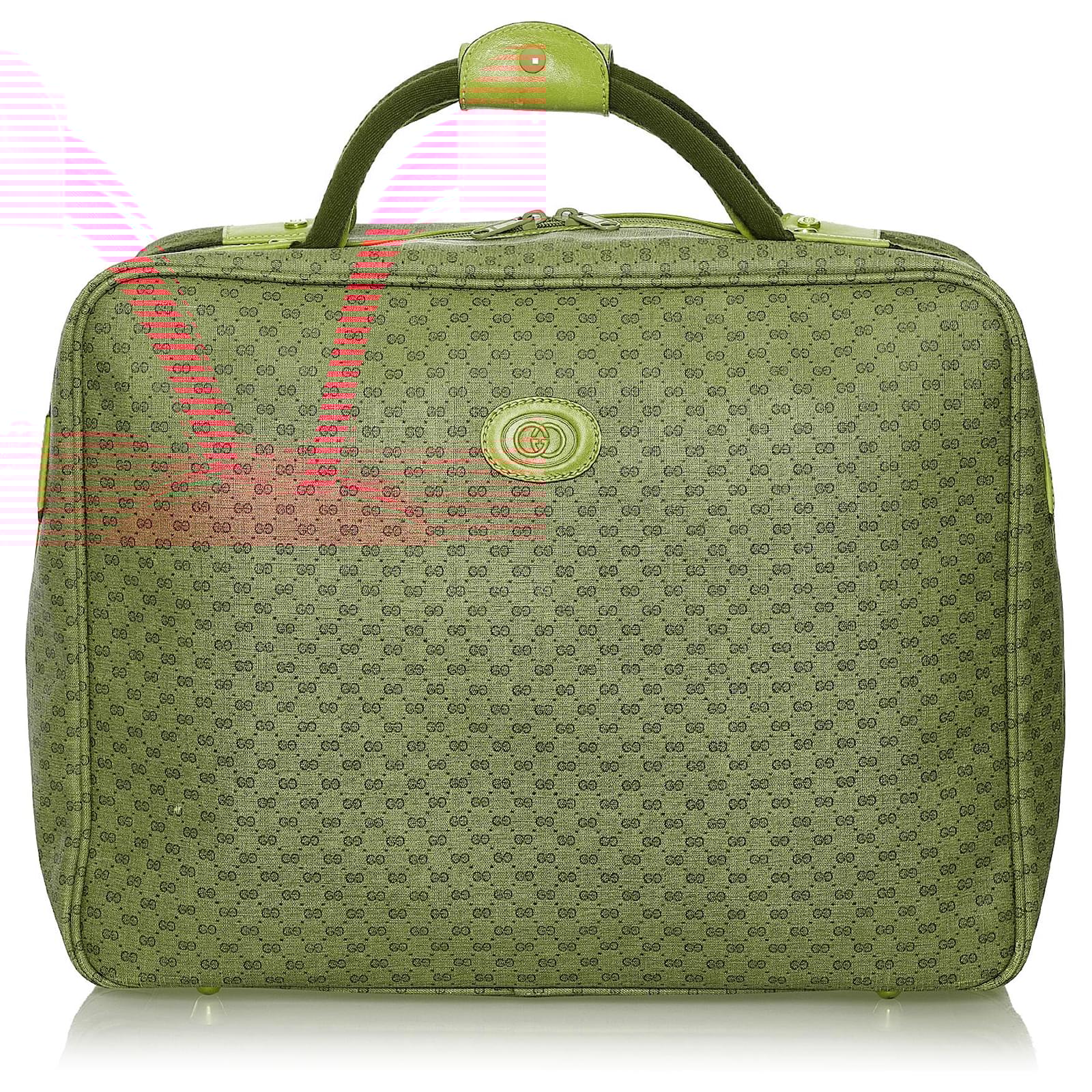 Gucci Brown Microguccissima Web Travel Bag Beige Plastic ref.653460 ...