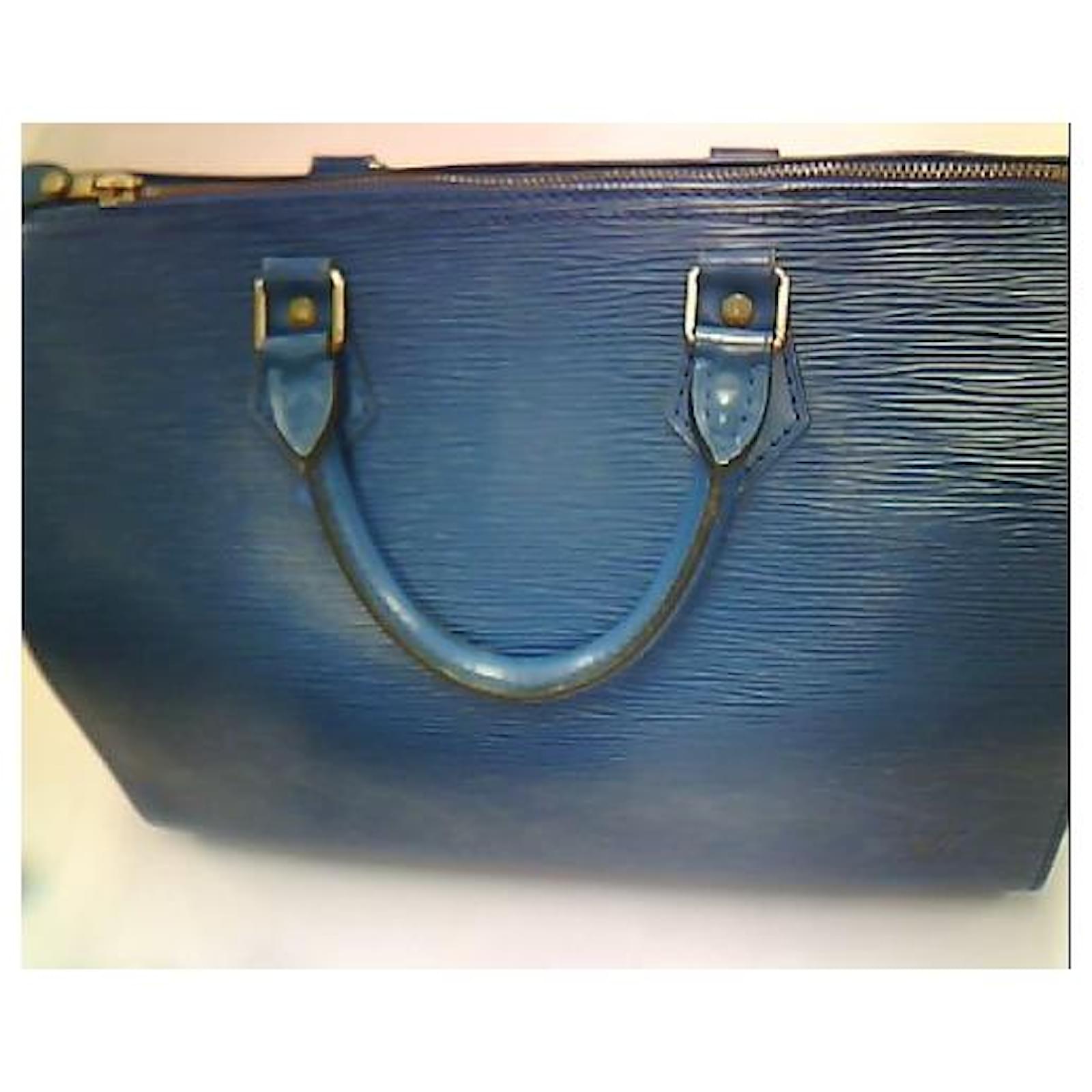 Louis Vuitton Blue Epi Speedy 30 Leather ref.653511 - Joli Closet