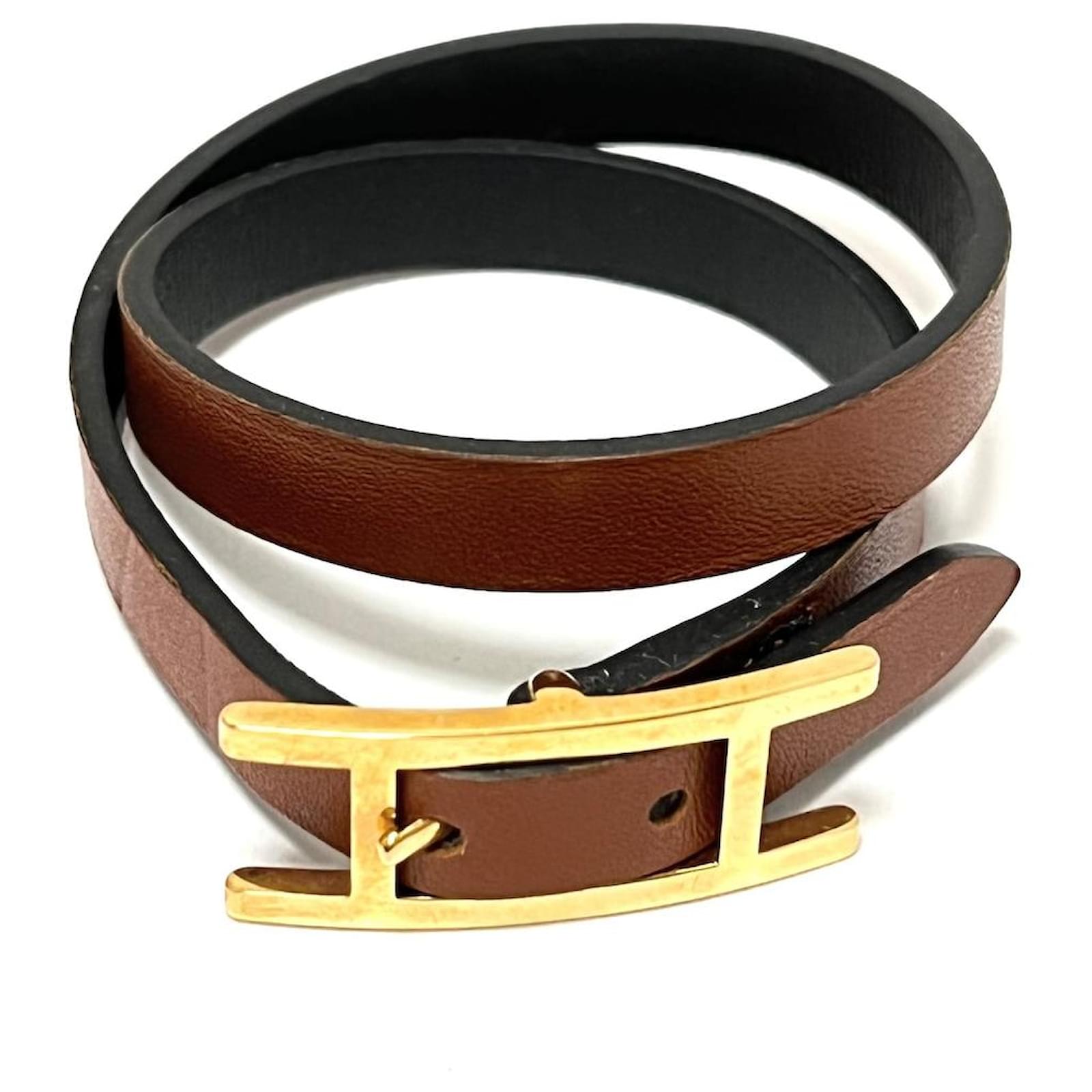 Hermès Hapi 3 Brown Leather ref.653661 - Joli Closet