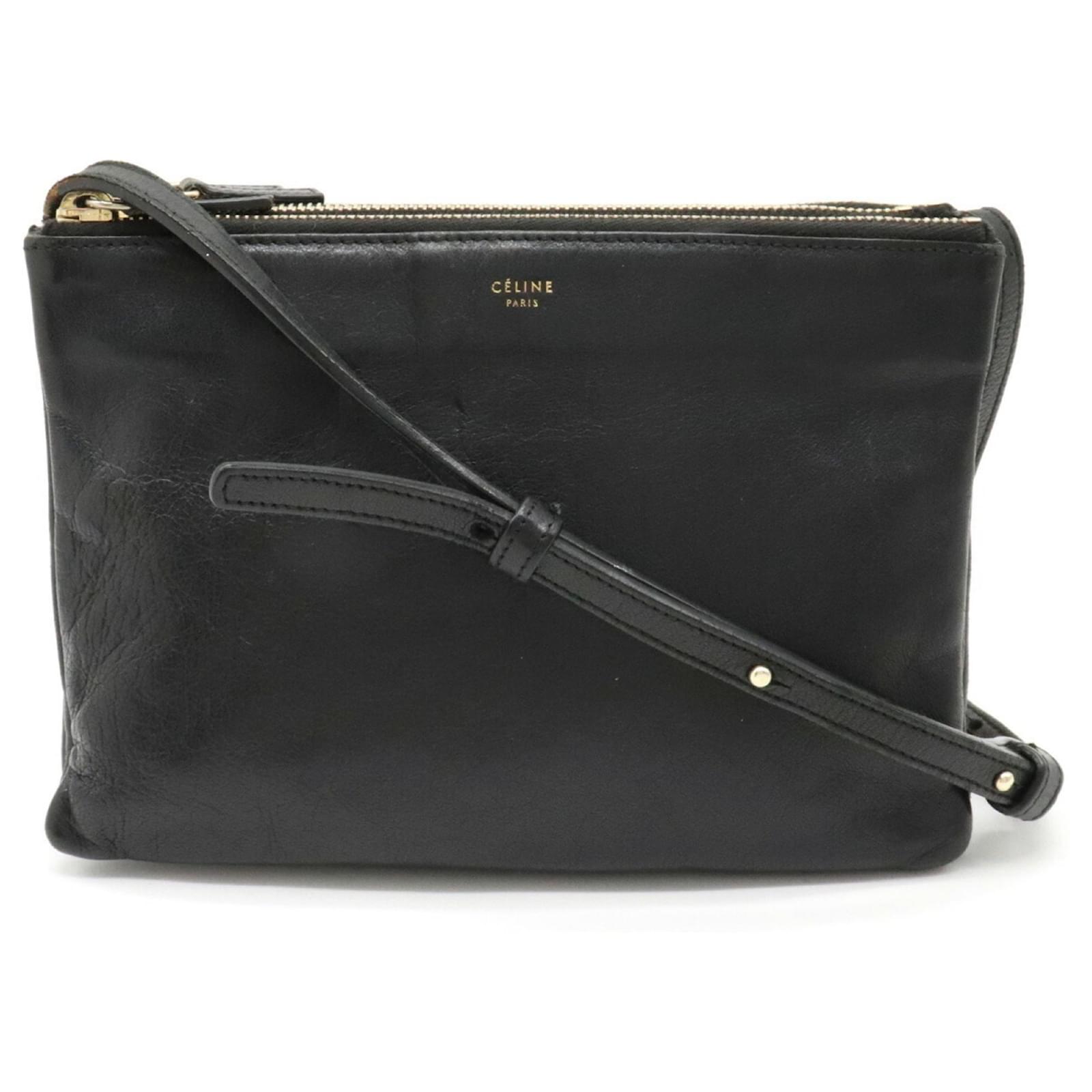 Céline Trio Black Leather ref.654069 - Joli Closet