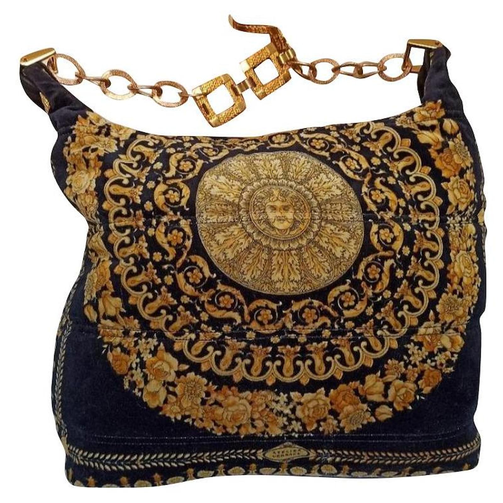 Gianni Versace baroque bag Multiple colors Velvet ref.654128 - Joli Closet