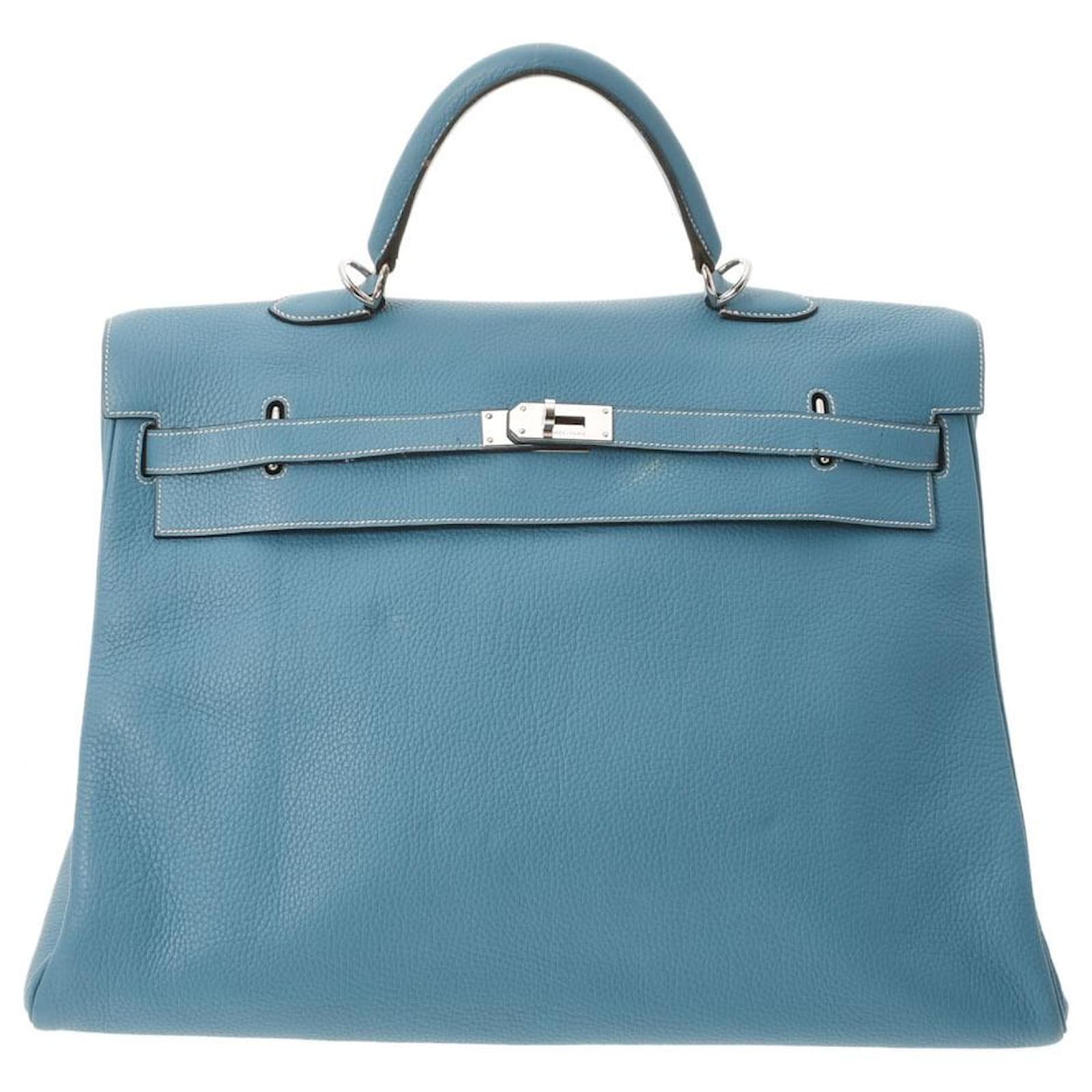 Hermès hermes kelly Light blue Leather ref.654326 - Joli Closet