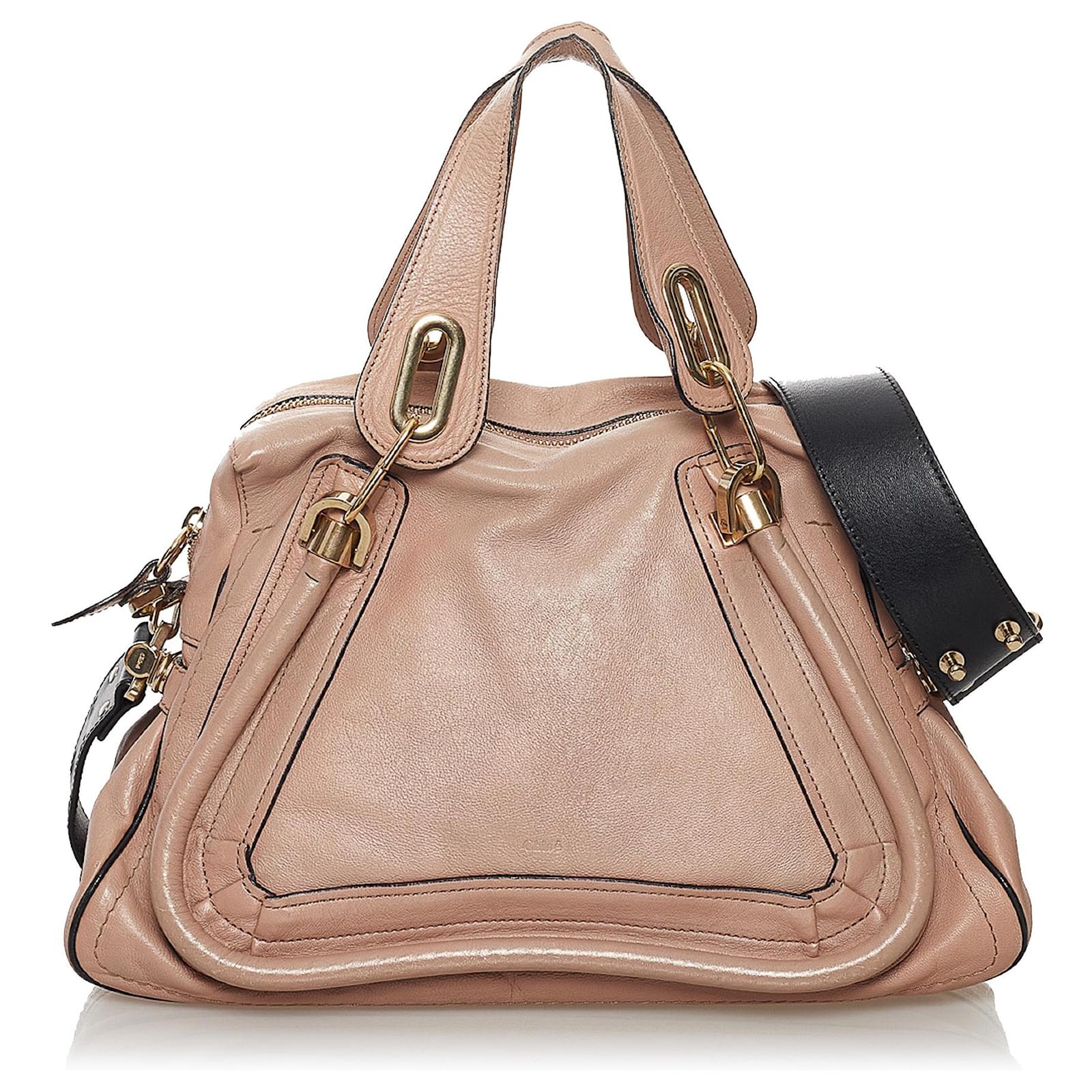 Chloé Chloe Pink Paraty Leather Satchel Pony-style calfskin ref.654617 ...