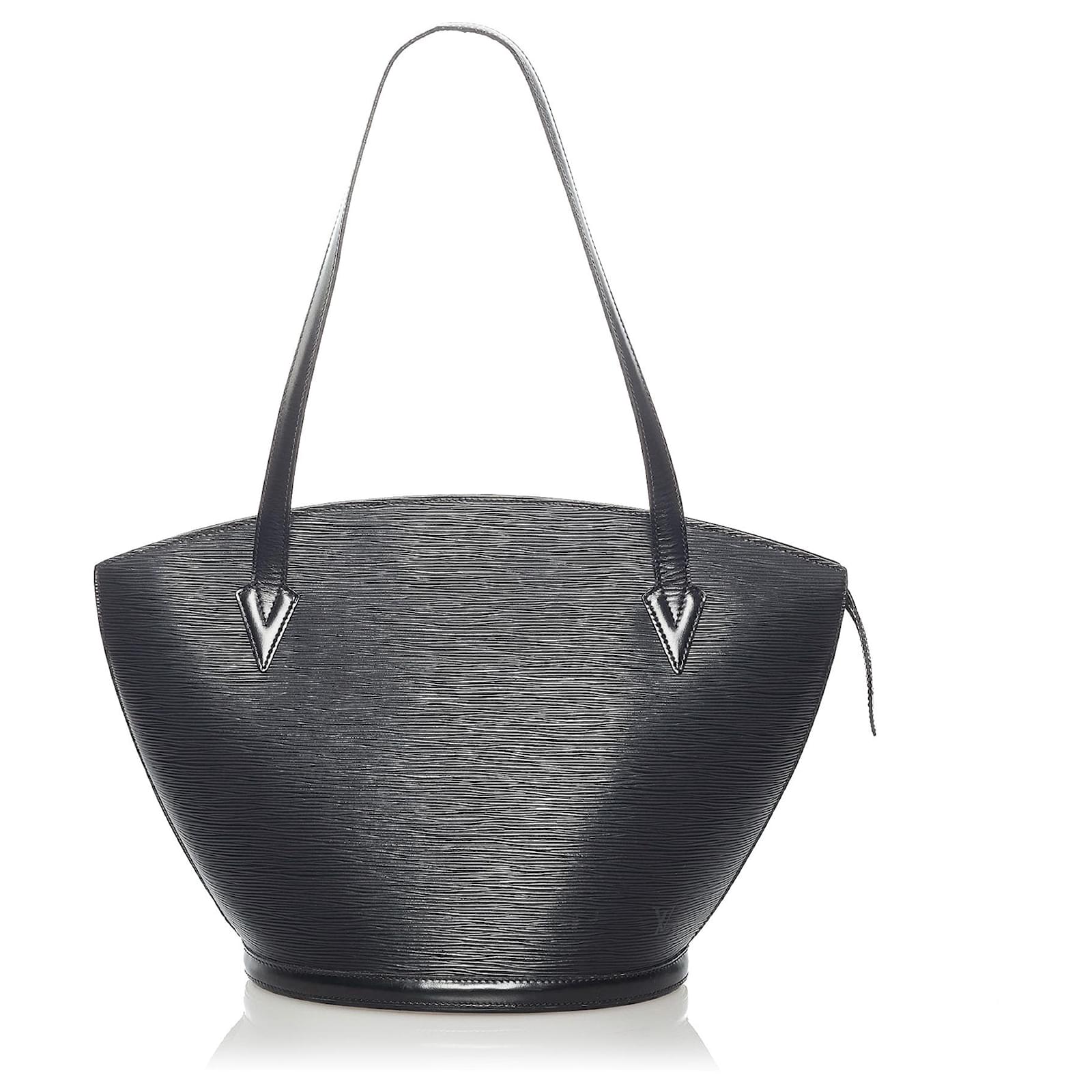 Louis Vuitton Schwarz Epi Saint Jacques GM Langes Armband Leder ref ...