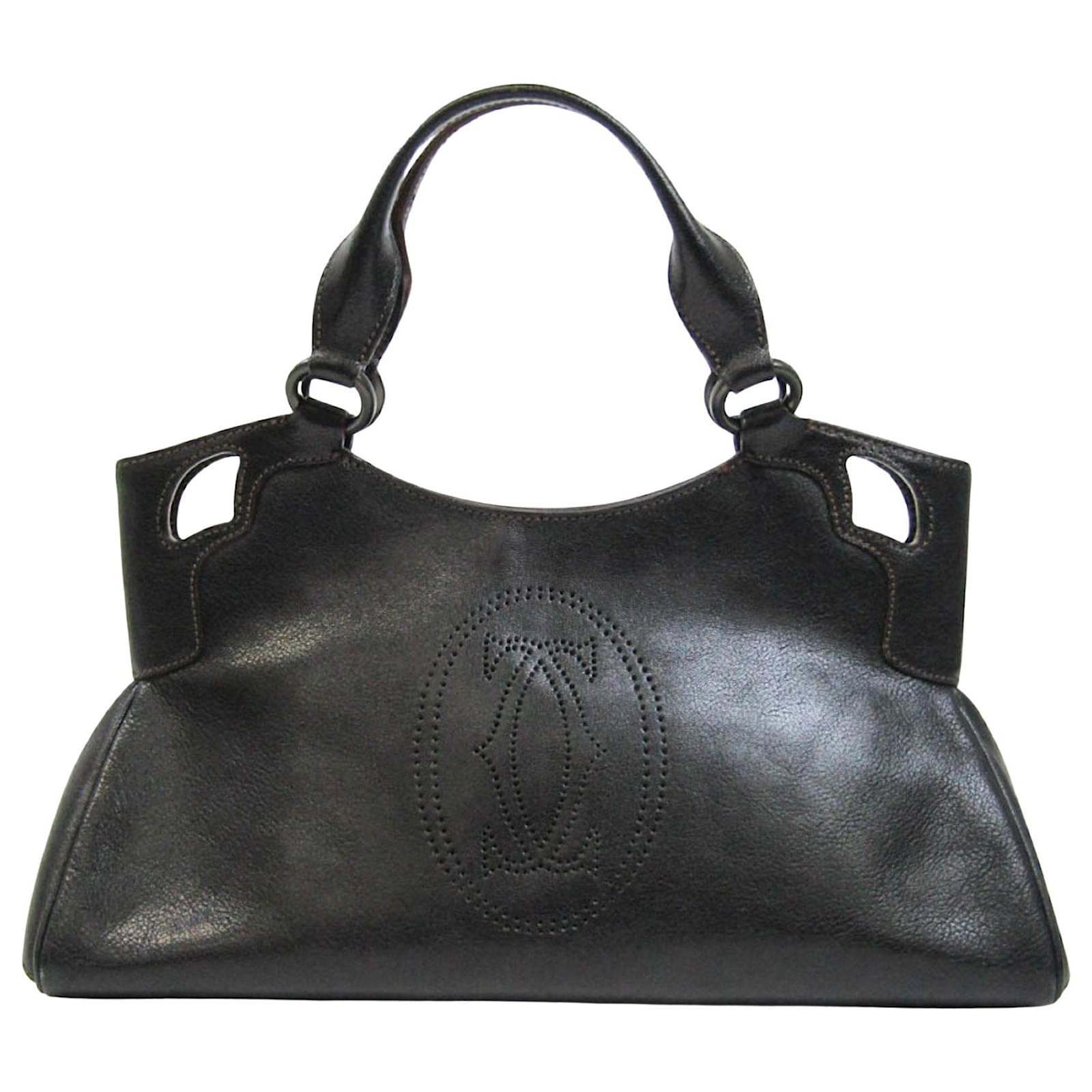 Cartier Marcello Black Leather ref.655676 - Joli Closet