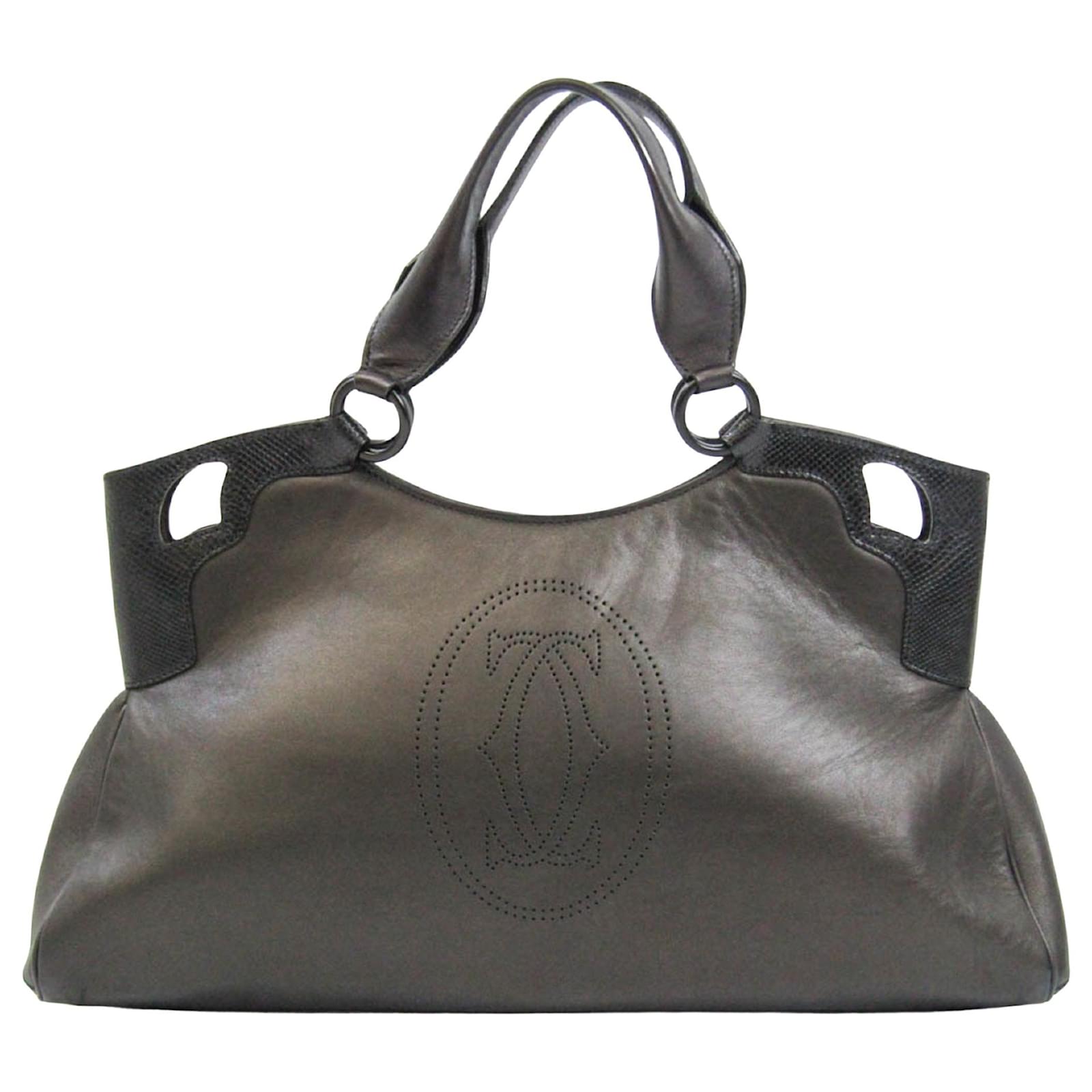 Cartier Marcello Black Leather ref.655677 - Joli Closet