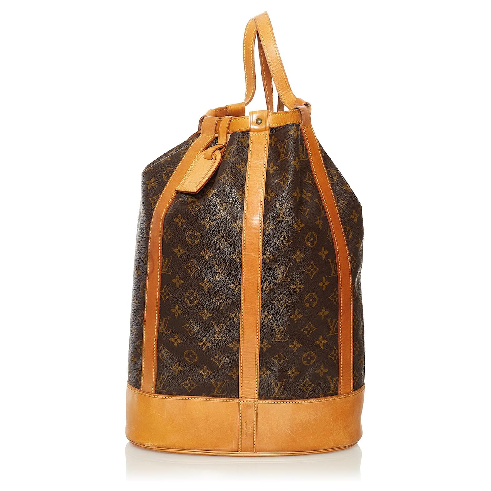 Louis Vuitton Brown Monogram Randonnee GM Leather Cloth ref.656854 ...