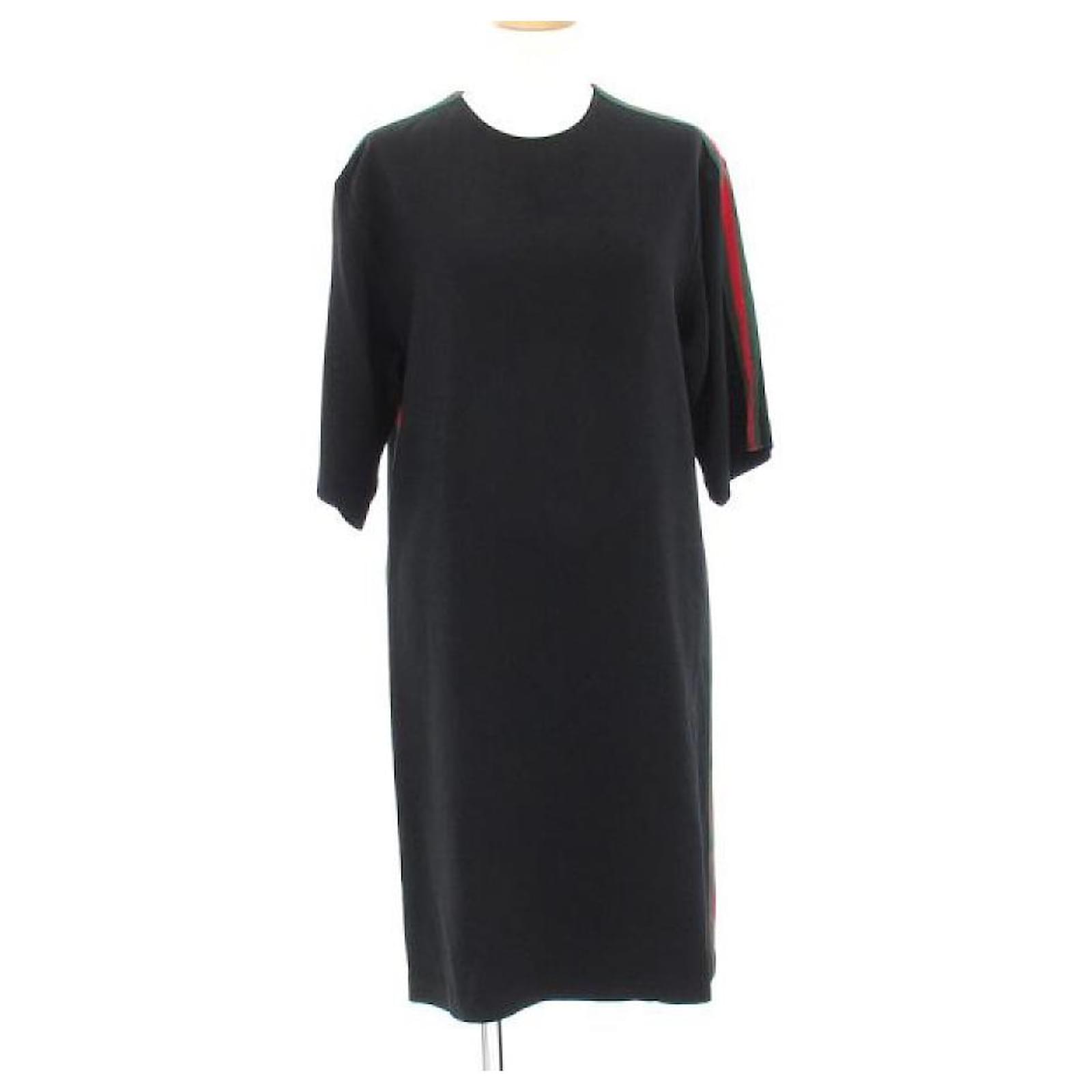 Gucci Robes Coton Toile Rayon Polyuréthane Noir ref.657371 - Joli Closet