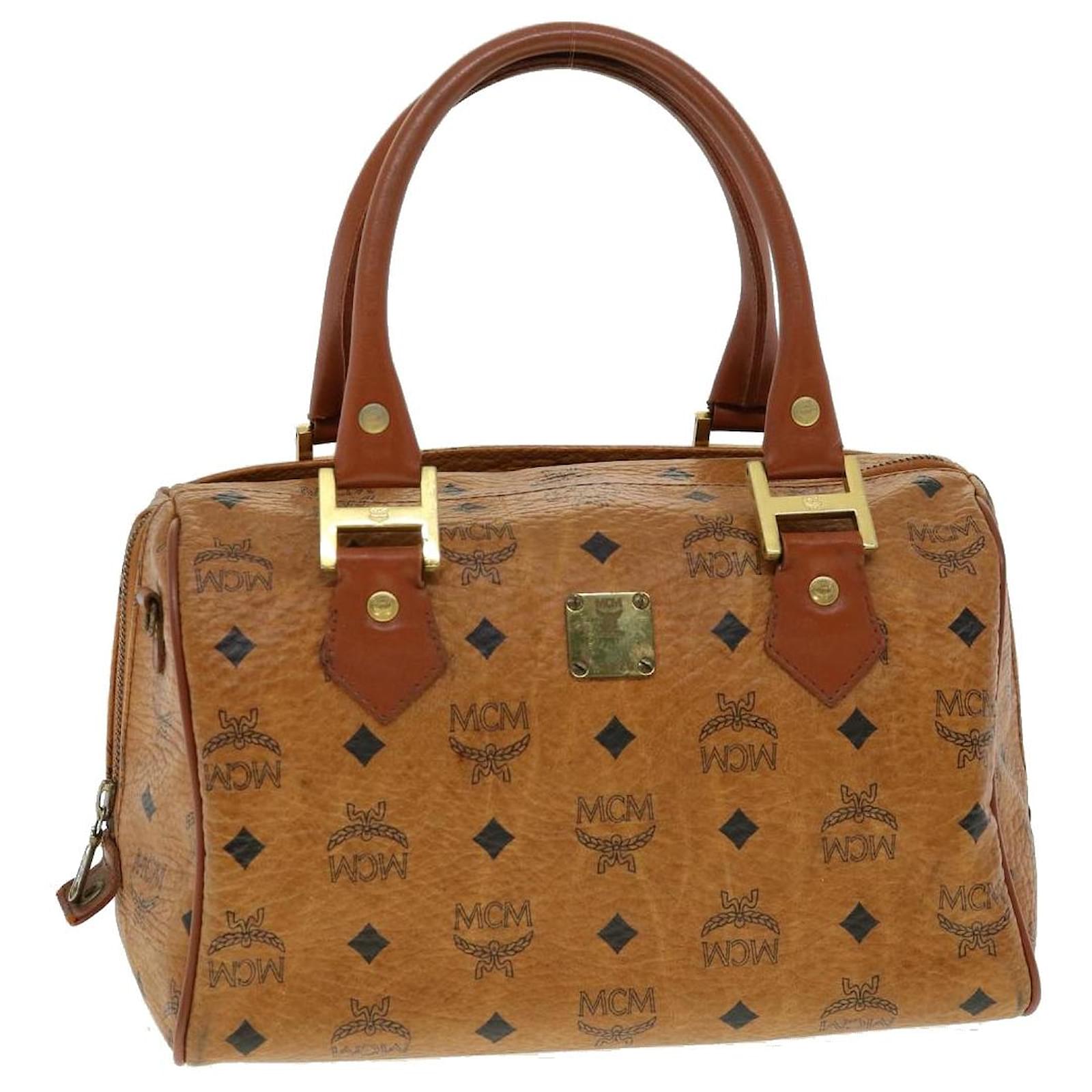 MCM Visetos Brown Leather ref.657703 - Joli Closet